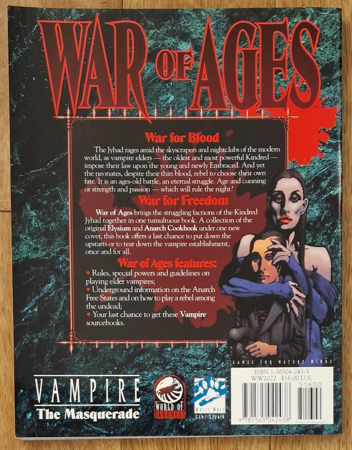 War of Ages for Vampire The Masquerade RPG by White Wolf WoD