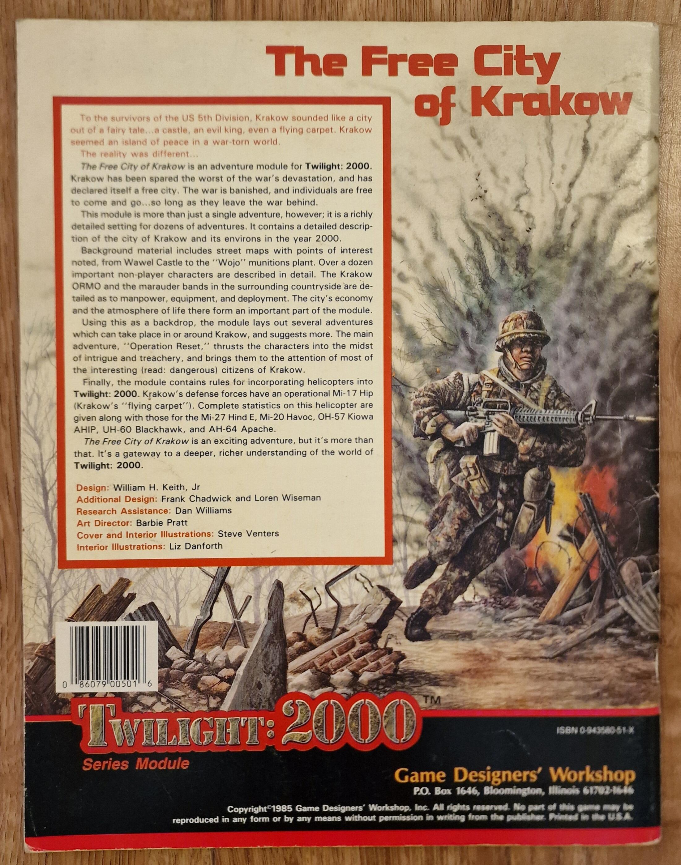 The Free City of Krakow scenario for Twilight 2000 by GDW