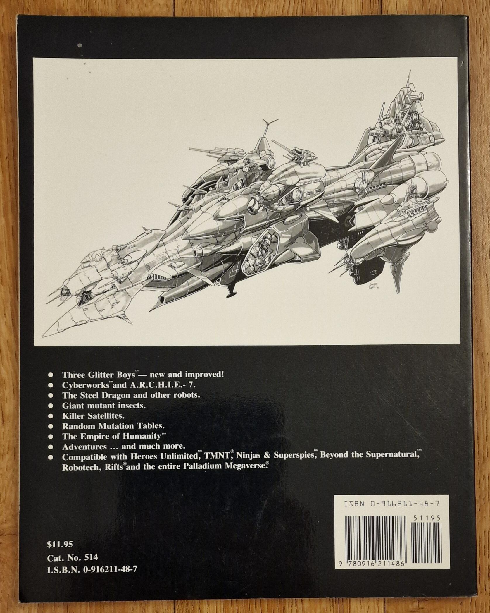 Mutants in Orbit RPG Book by Palladium 1st Printing 02 01
