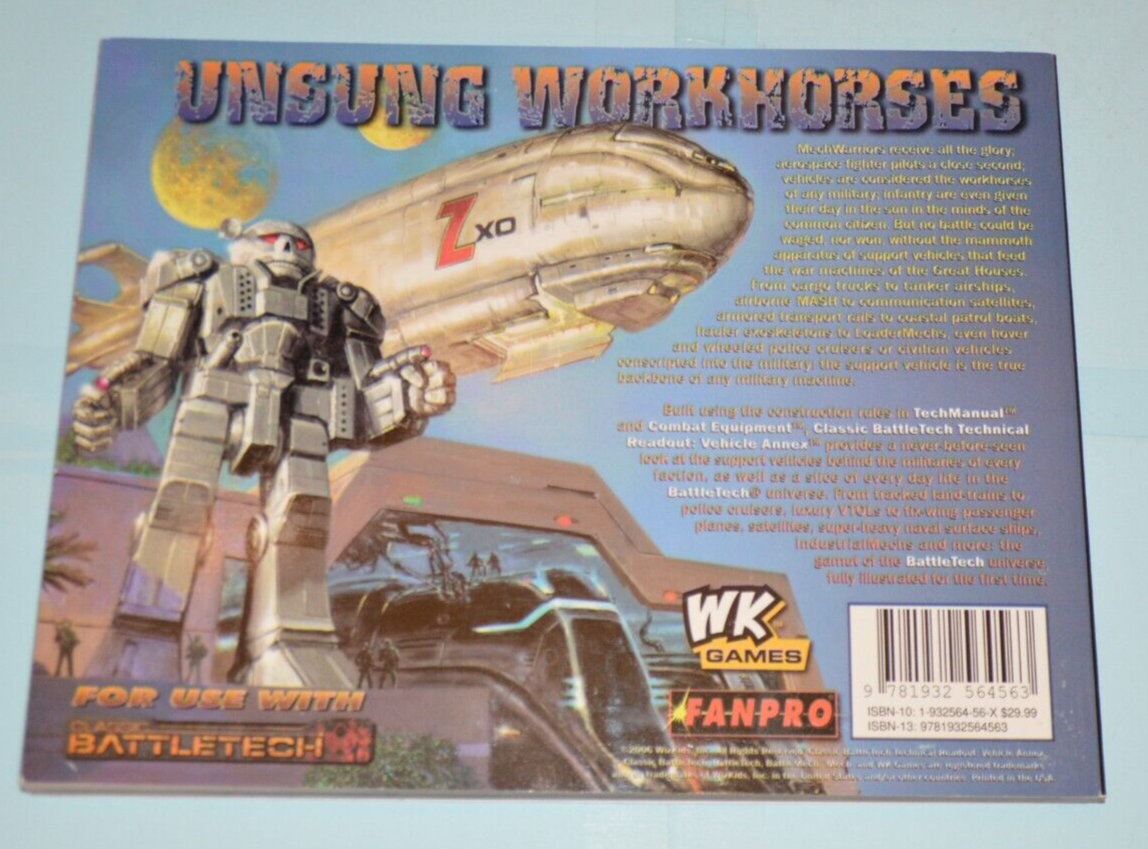 Classic Battletech: Technical Readout Vehicle Annex