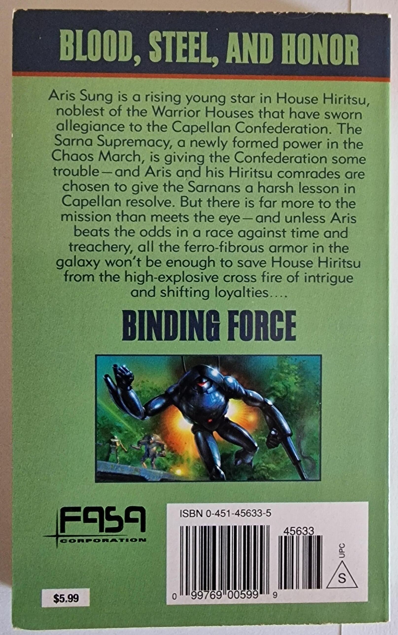 Binding Force a Battletech novel by Loren L. Coleman
