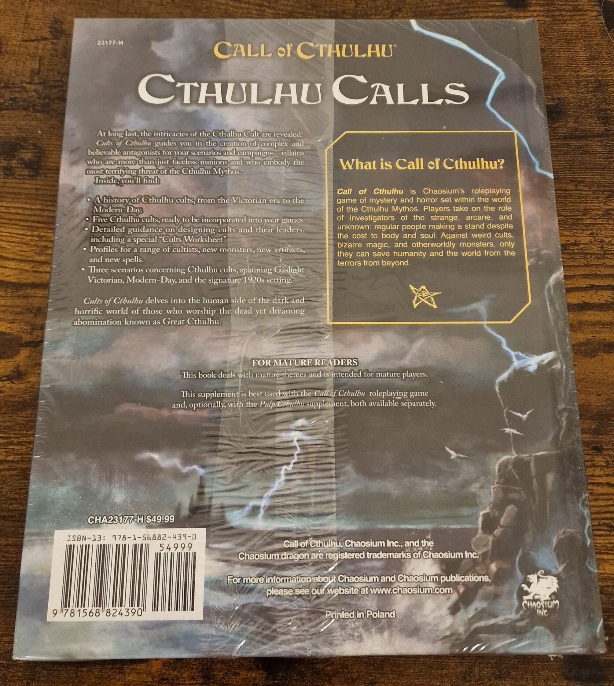 Cults of Cthulhu for Call of Cthulhu 7th Edition RPG by Chaosium