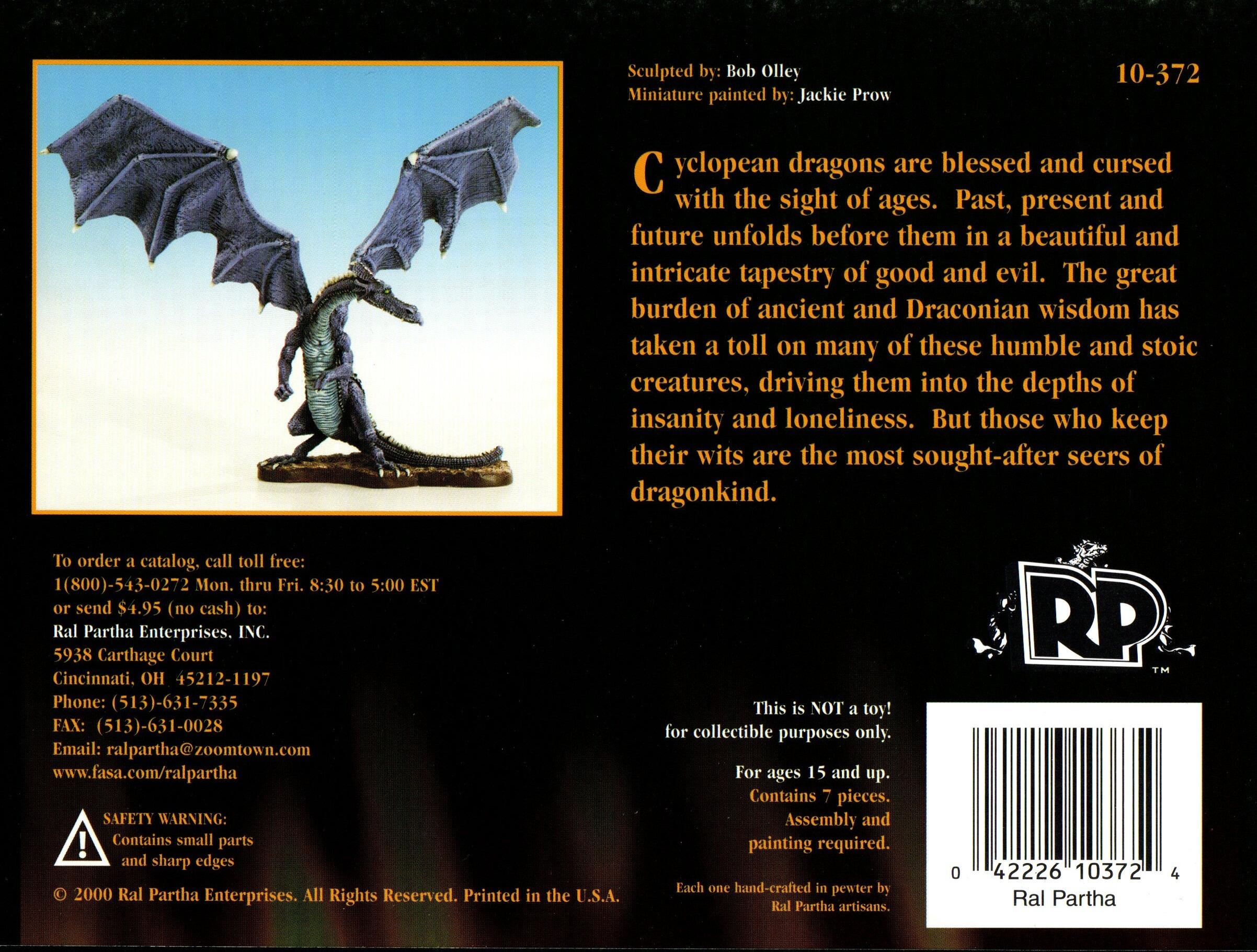 10-372 Cyclops Dragon by Ral Partha Box Set