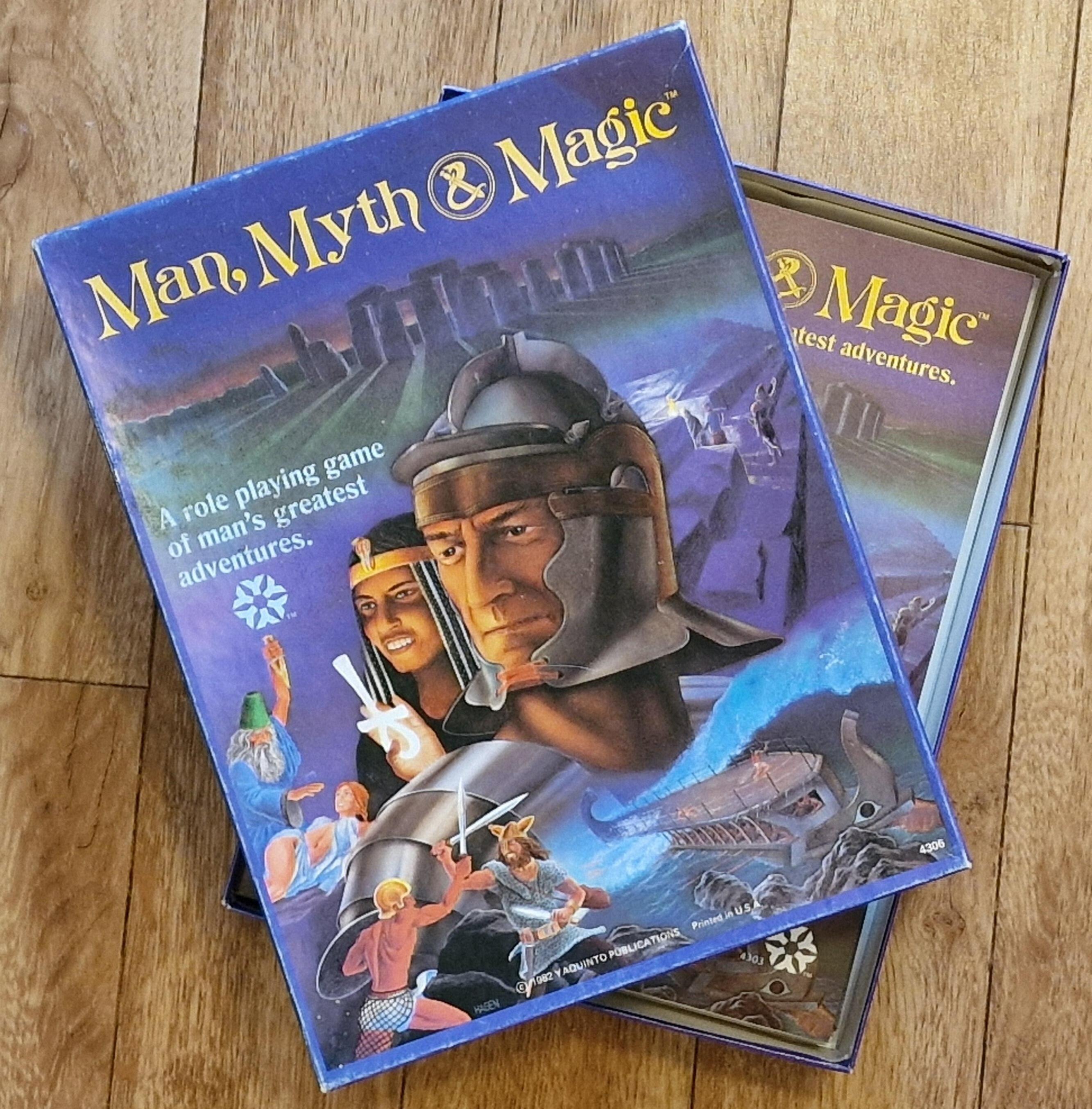 Man Myth & Magic Rules Box Set by Yaquinto Publications 1982