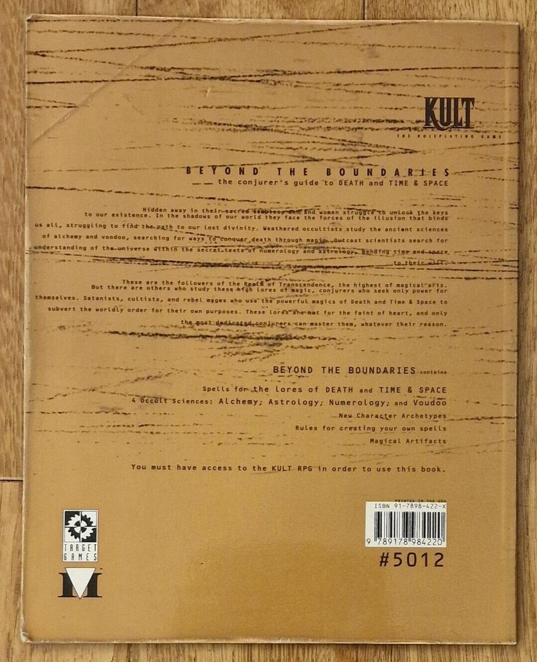 Beyond the Boundaries for Kult 2nd Edition by Metropolis Ltd