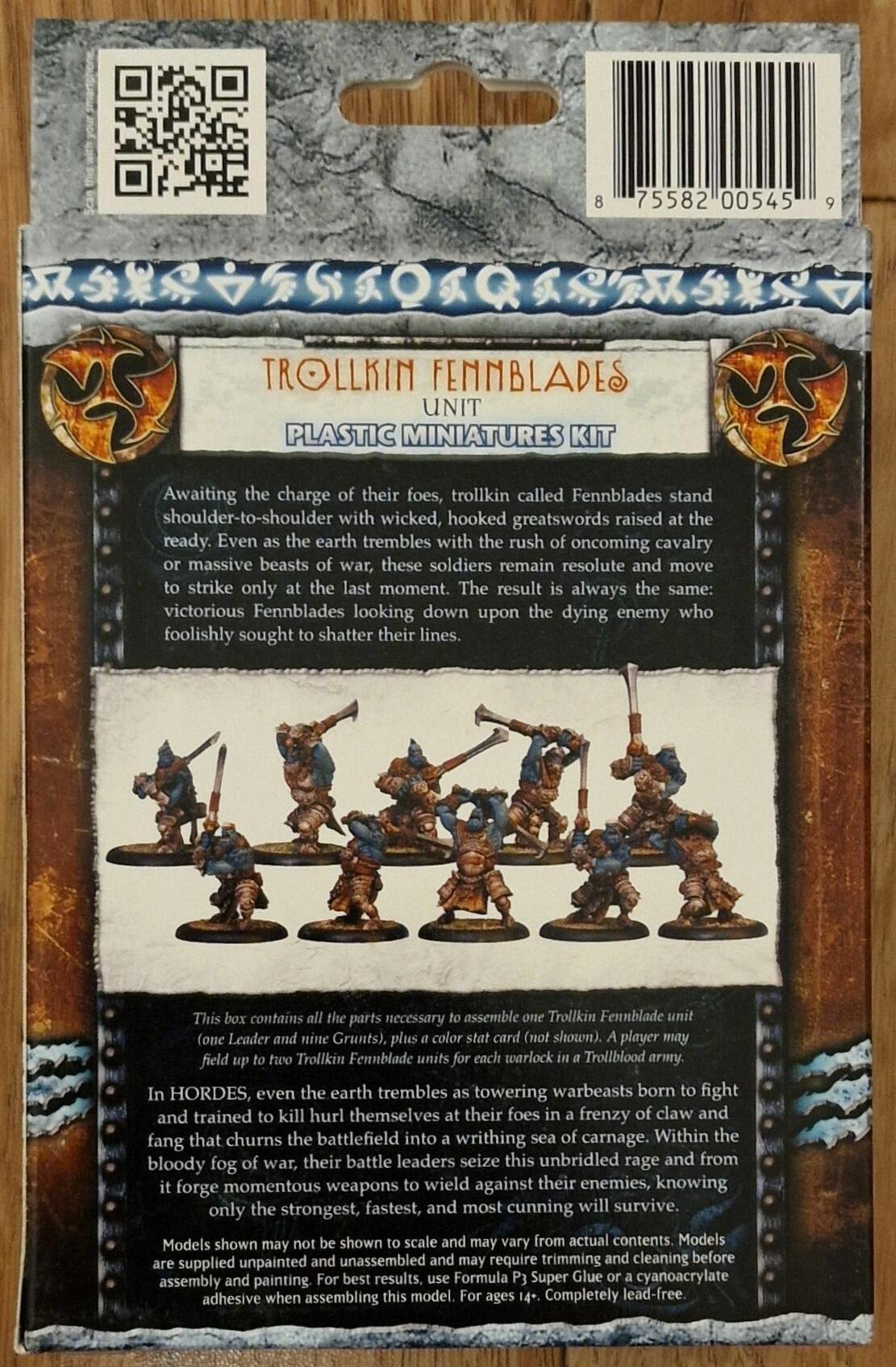 Hordes Miniature Trollbloods Trollkin Fennblades by Privateer Press