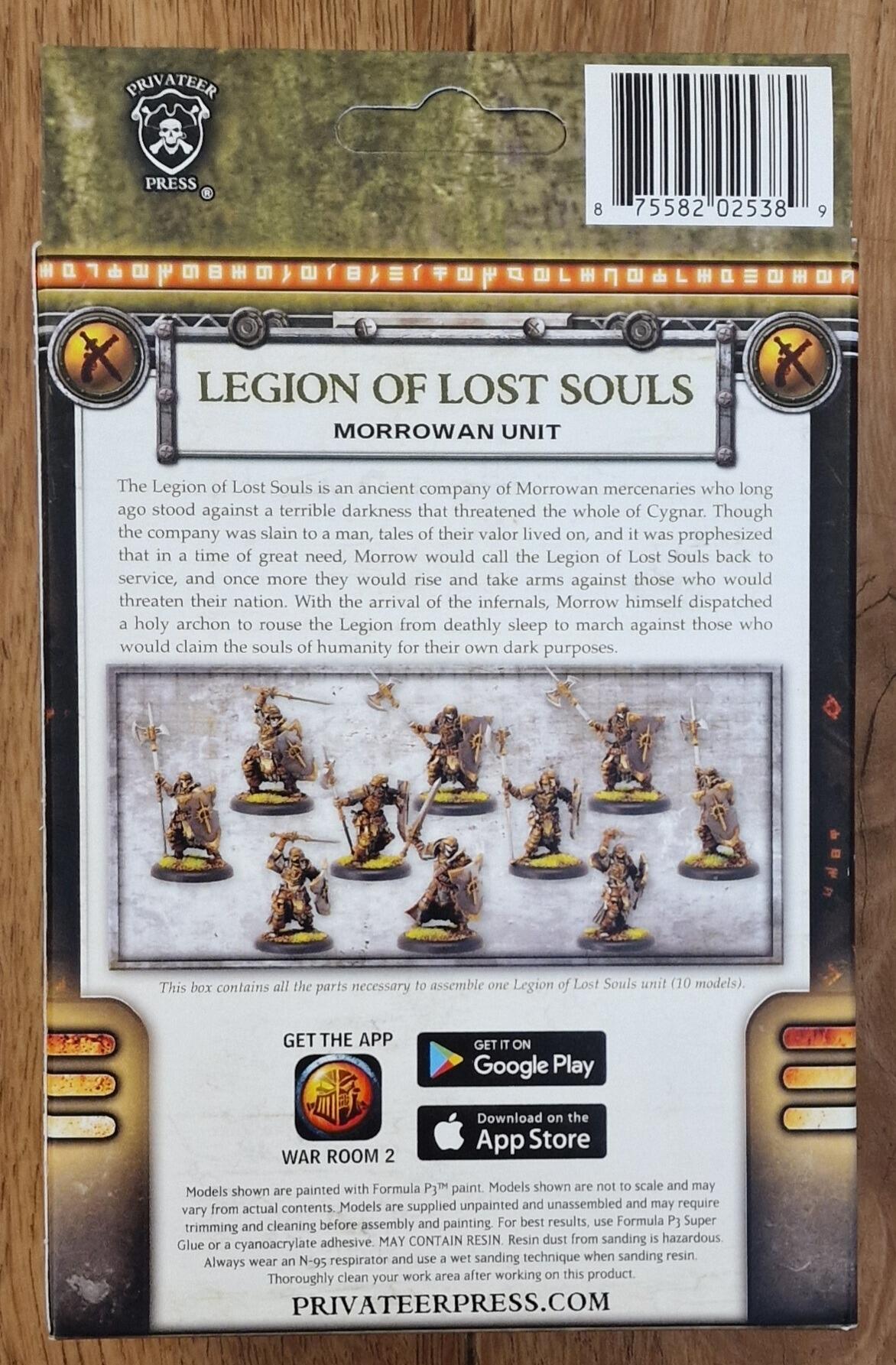 Warmachine Miniature Mercenaries Legion of Lost Souls Privateer Press