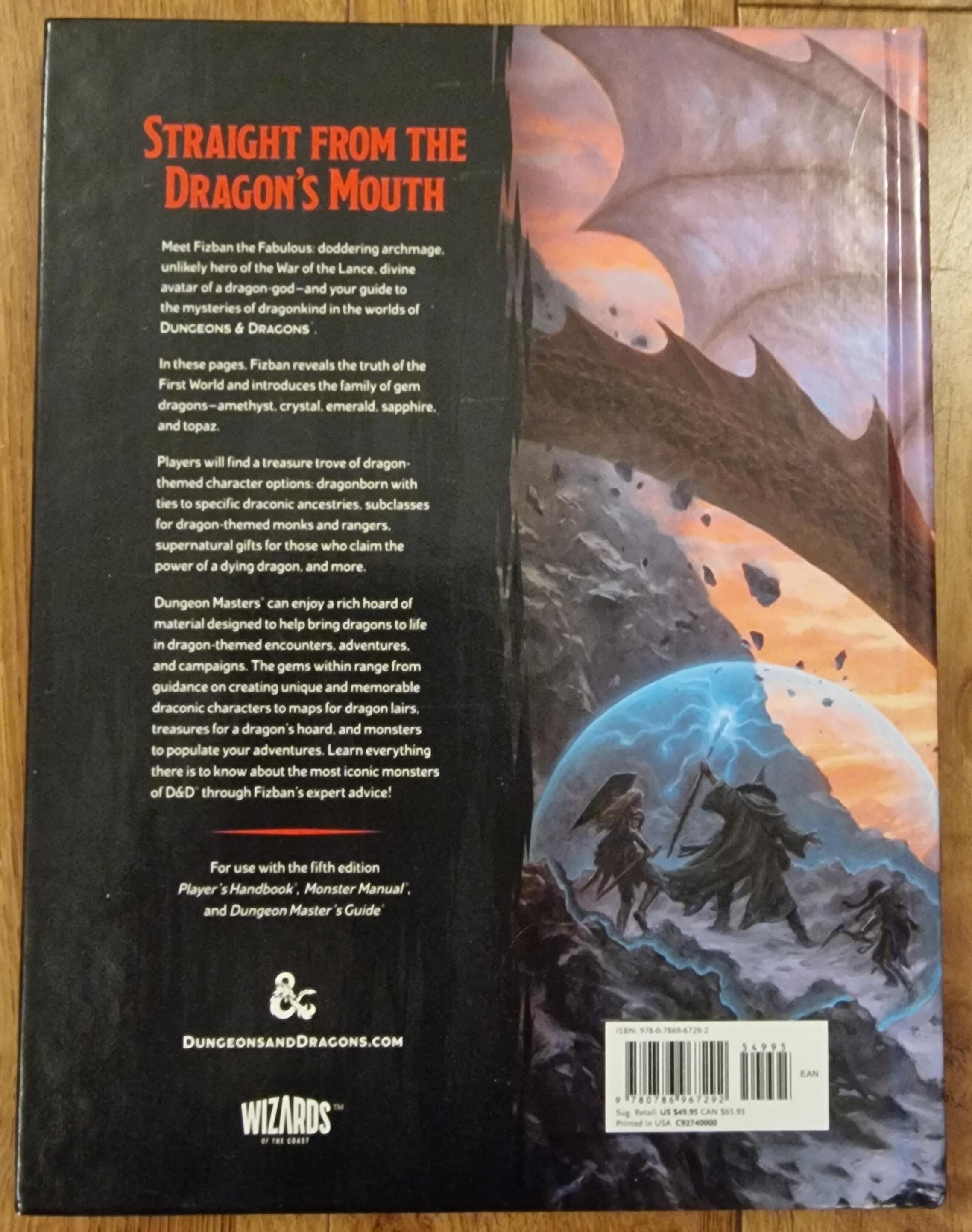 Fizban's Treasury of Dragons for Dungeons & Dragons 5th edition