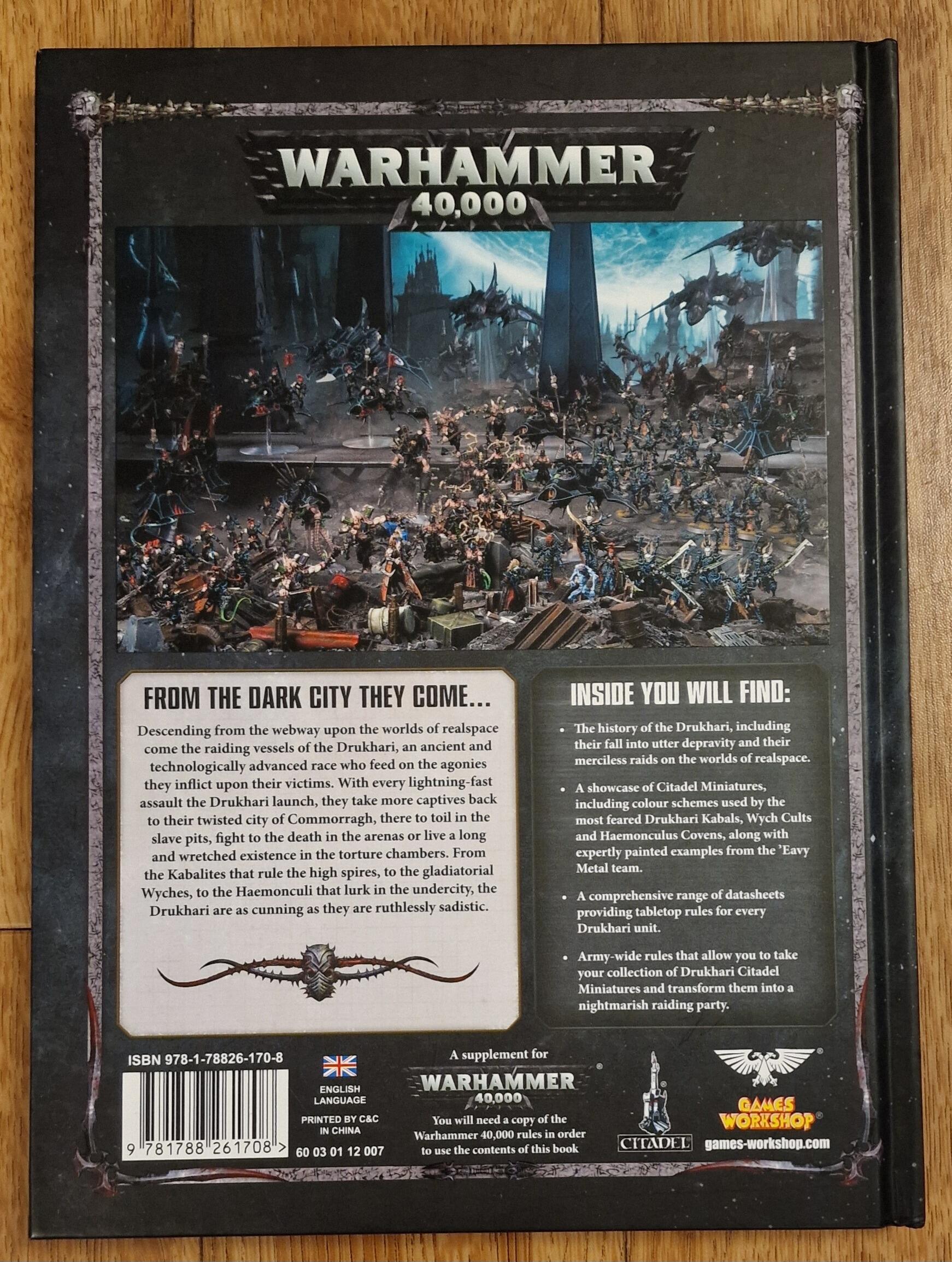 Warhammer 40000 Codex Drukhari 8th Edition