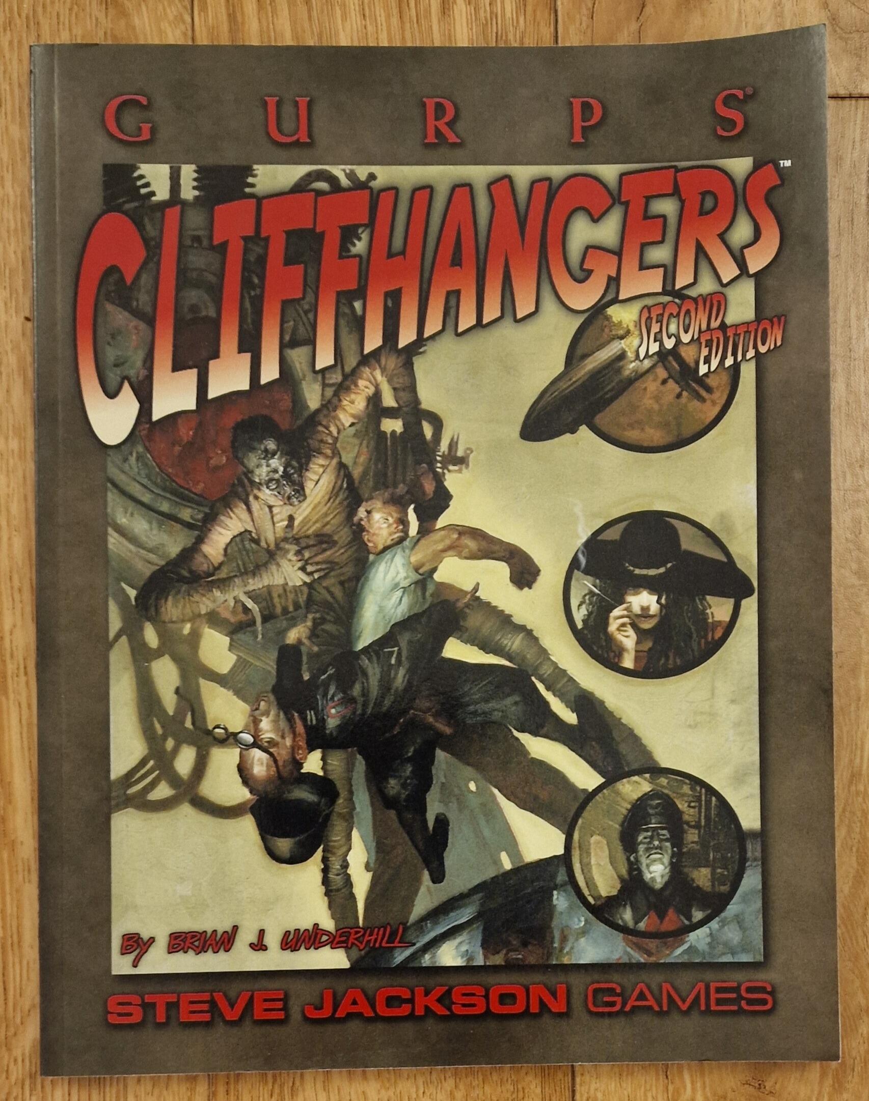 GURPS Cliffhangers 2nd ed Steve Jackson Games Print on Demand