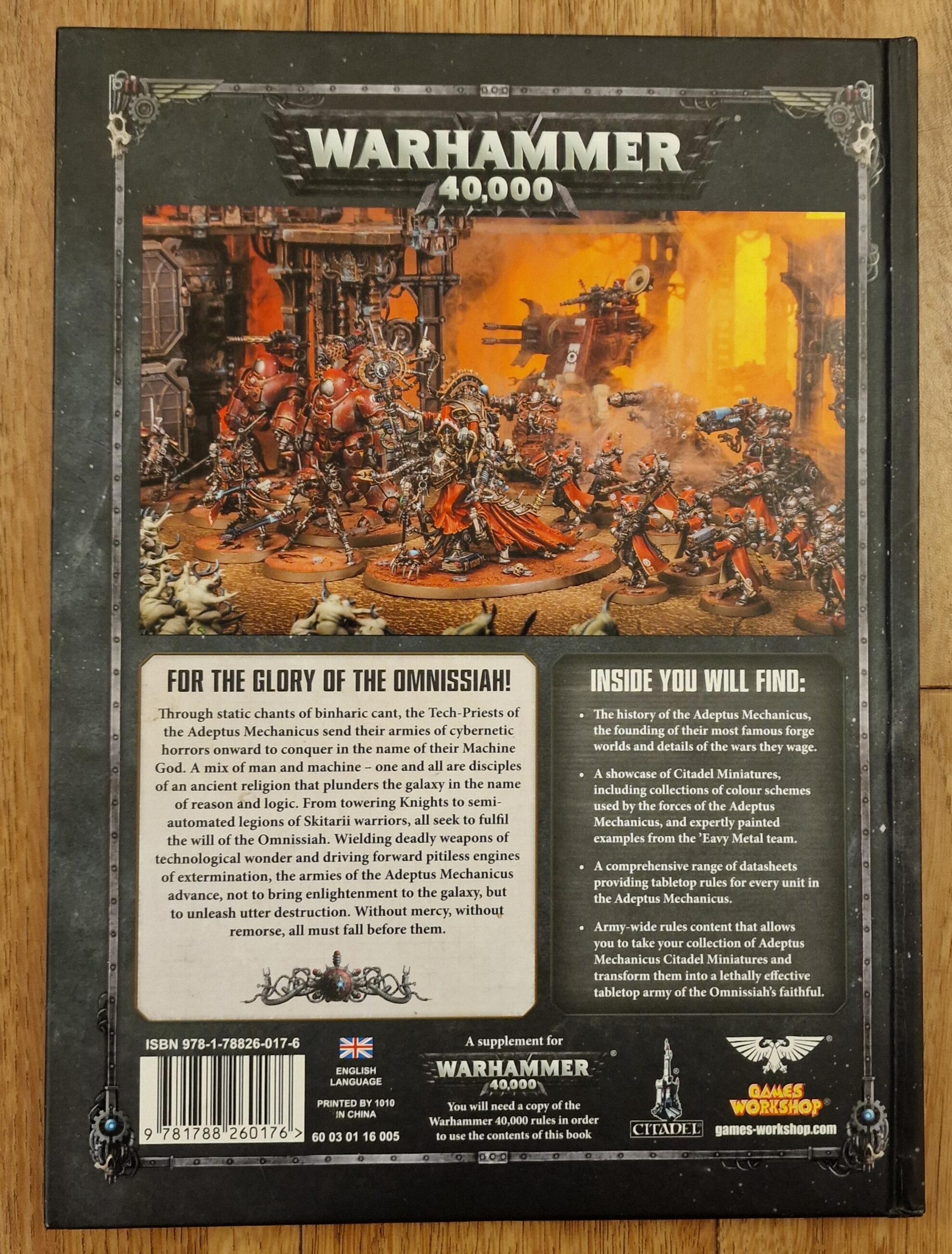 Warhammer 40000 Codex Adeptus Mechanicus 8th Edition