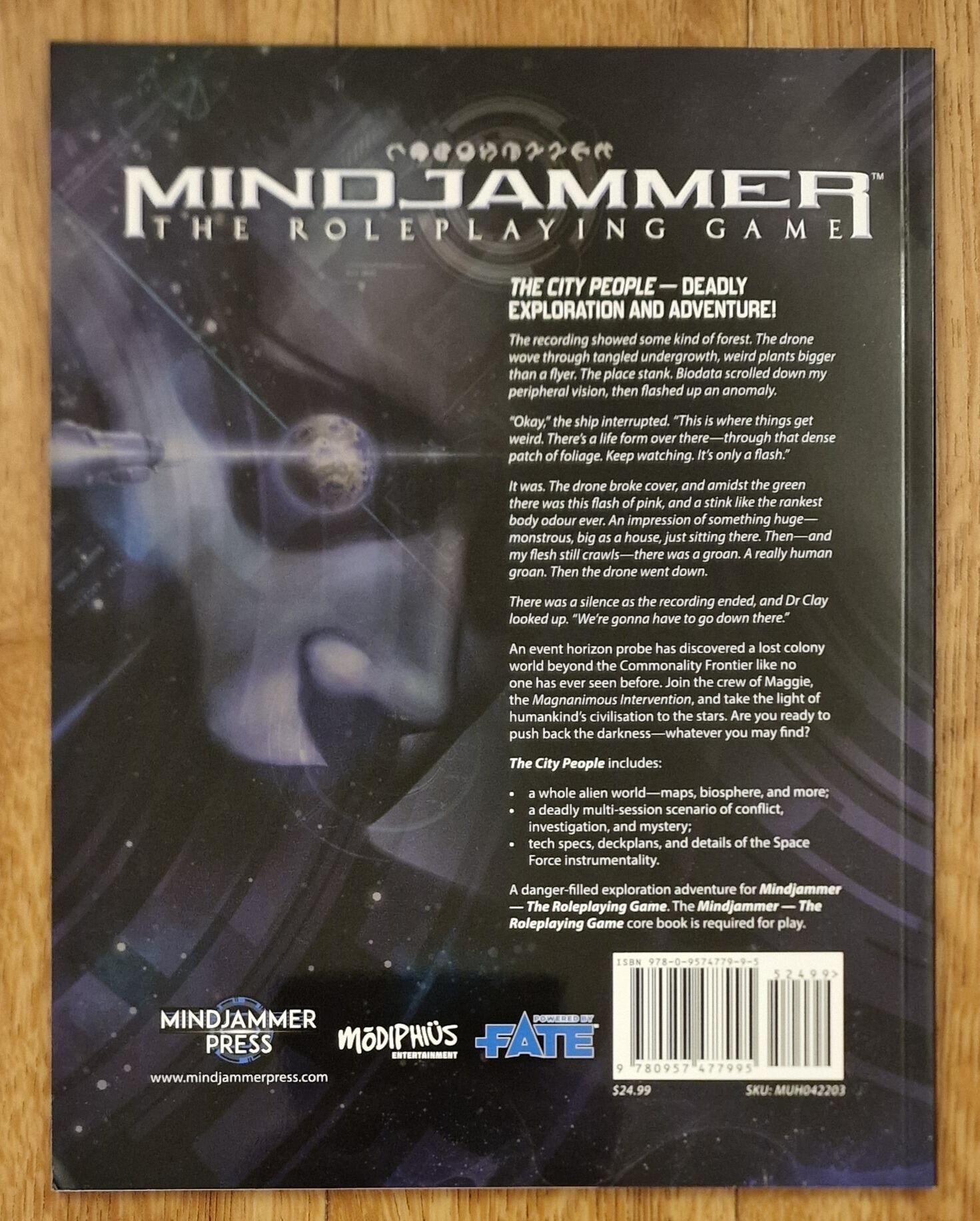 Mindjammer the Roleplaying Game Scenario The City People FATE system