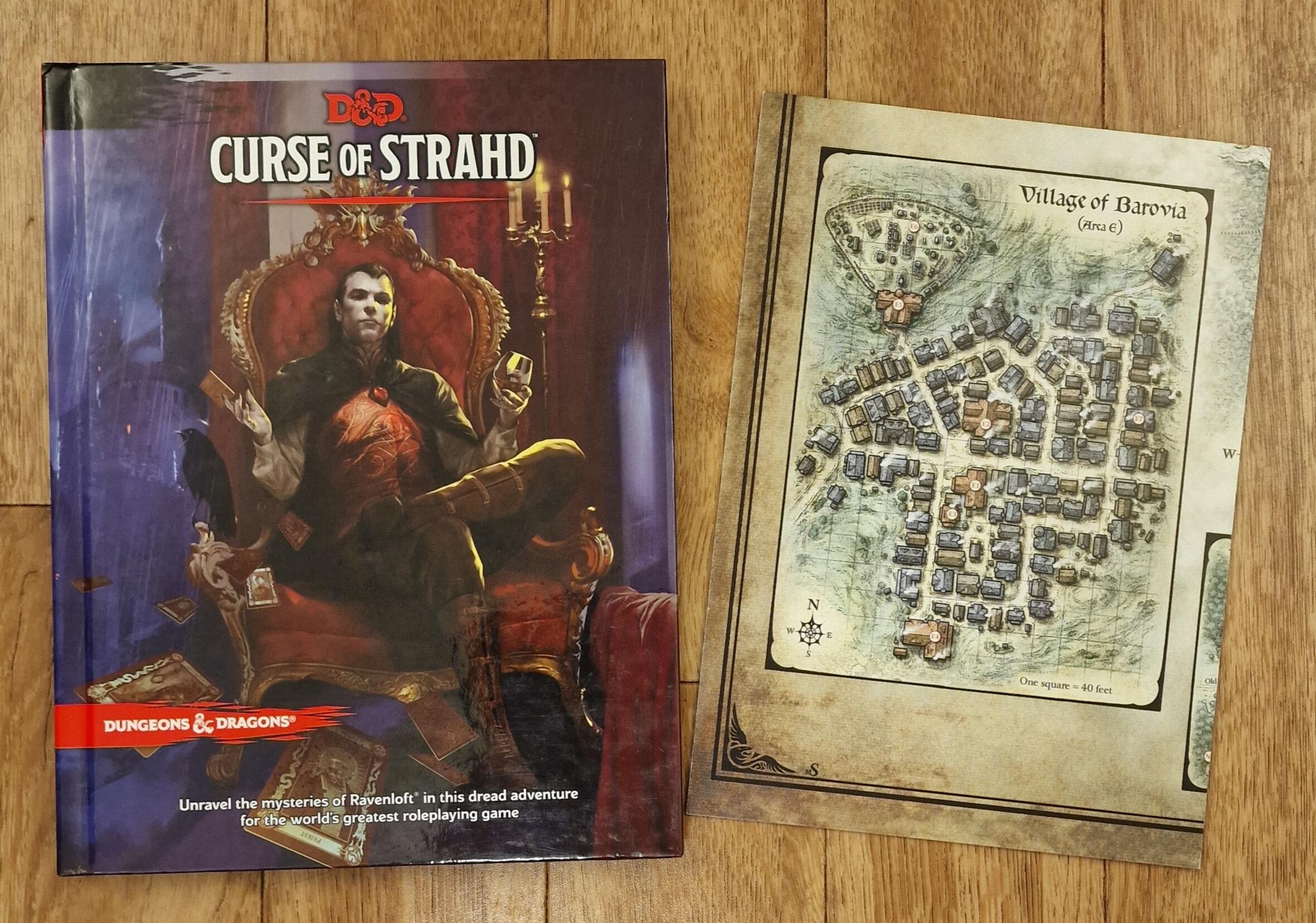 Curse of Strahd for Dungeons & Dragons 5th edition Ravenloft with Map