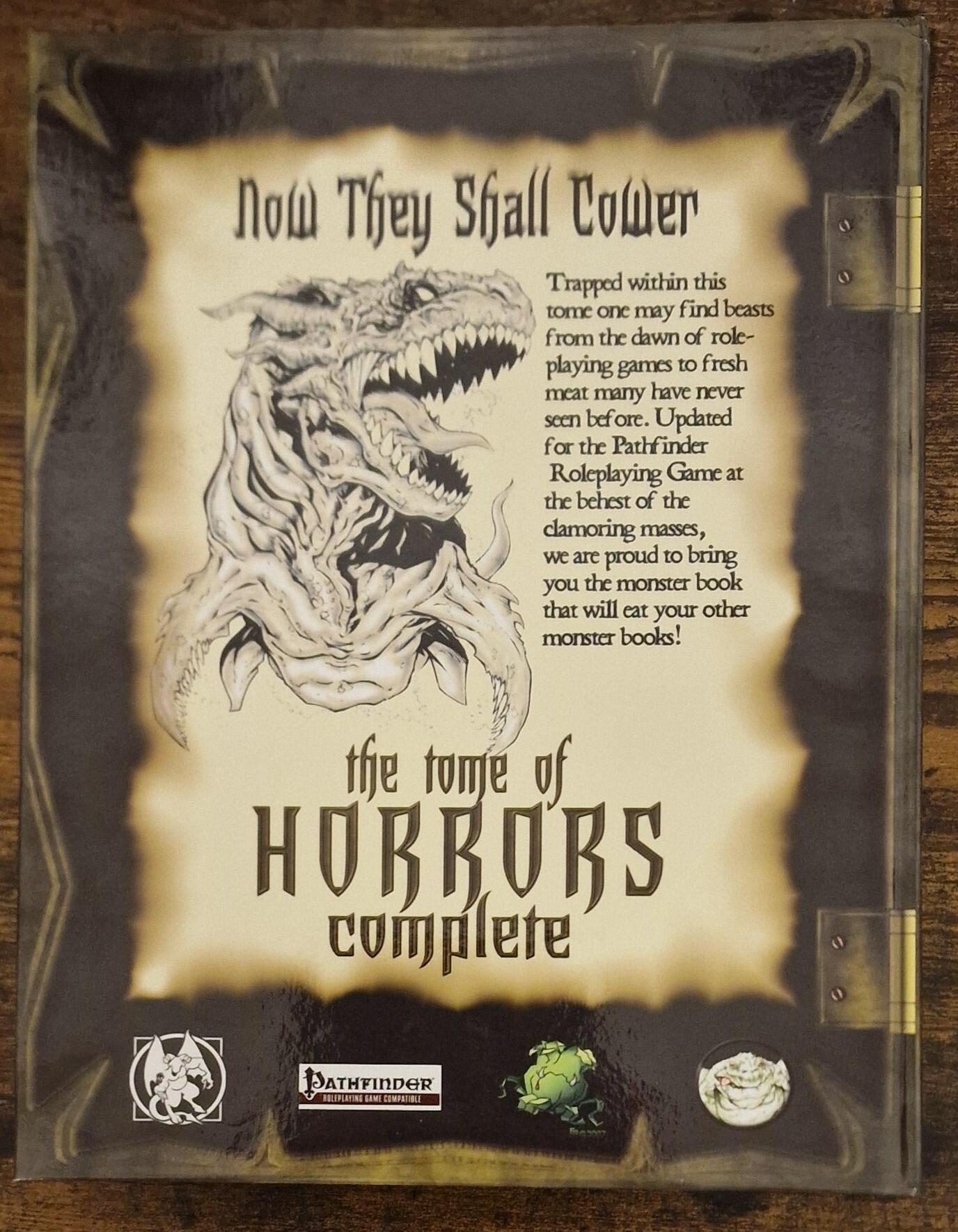 The Tome of Horrors Complete Limited Edition the Pathfinder version by ...
