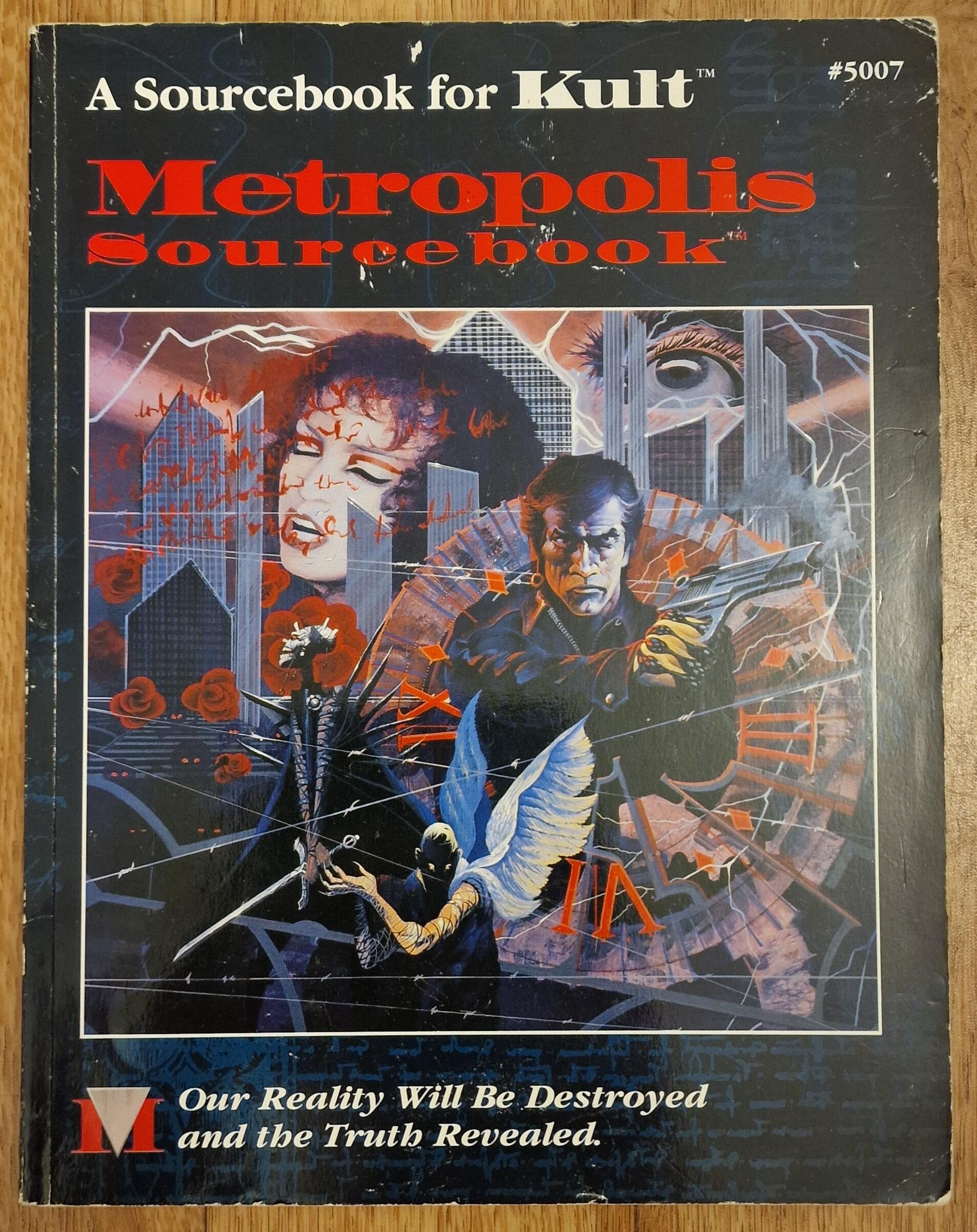 Metropolis Sourcebook for Kult RPG 1st edition by Metropolis