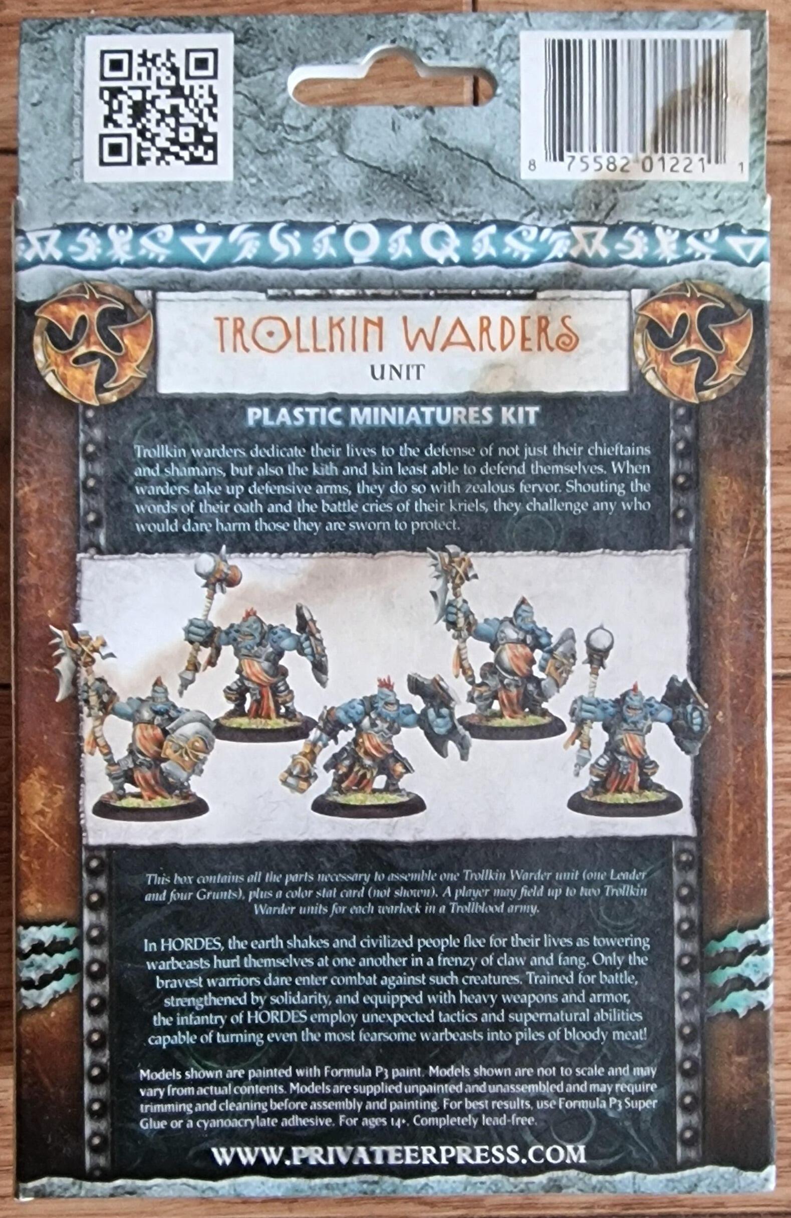 Hordes Miniature Trollbloods Trollkin Warders Unit Box Set by Privateer ...