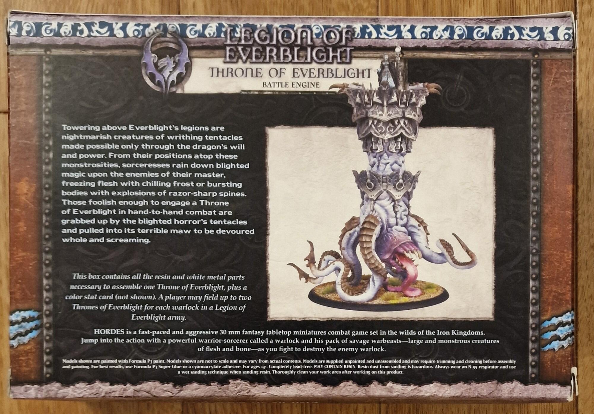 Hordes Miniature Legion of Everblight Throne of Everblight by Privateer ...