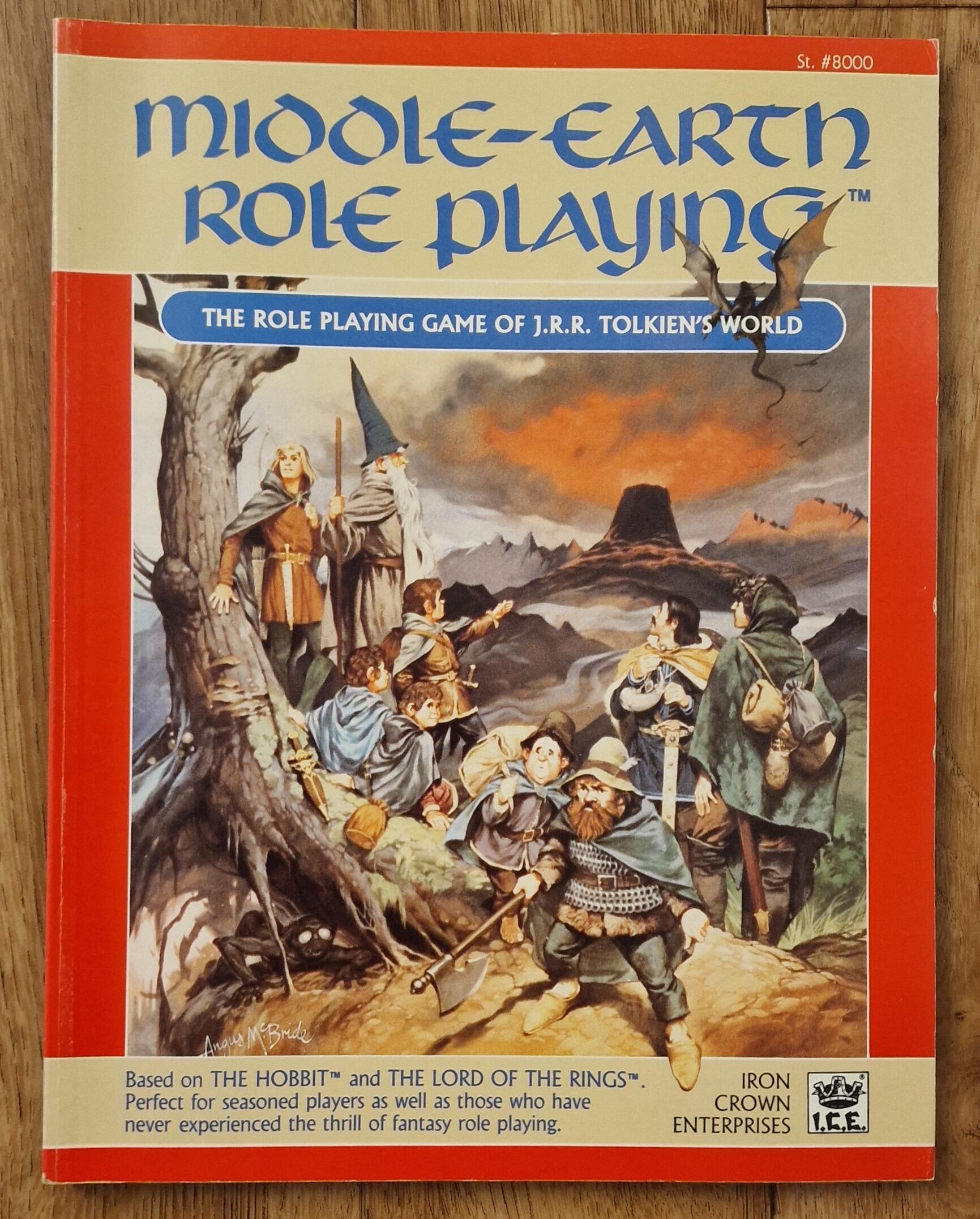 Middle Earth Role Playing Rulebook Rules 1st ed revised MERP by ICE ...