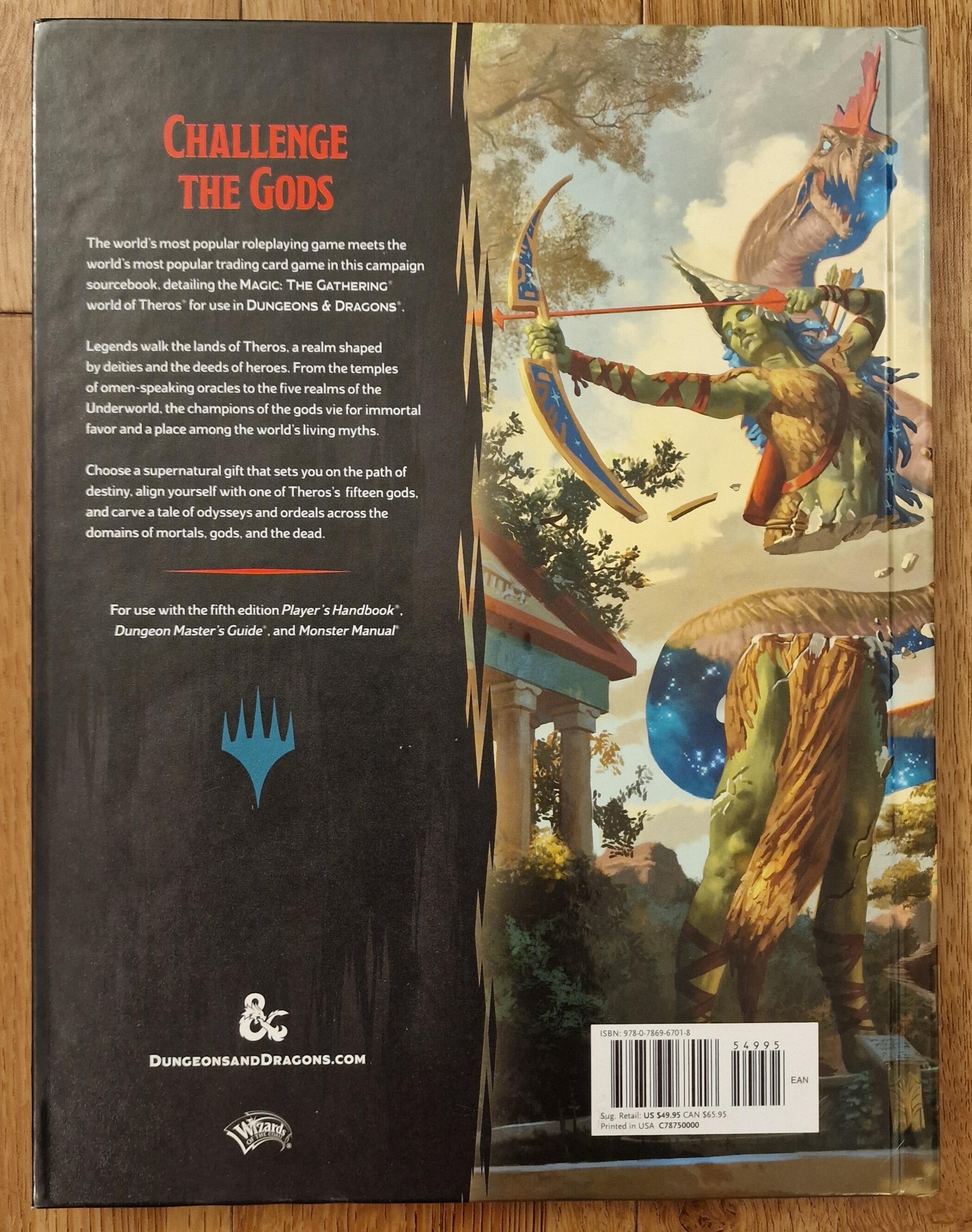 Mythic Odysseys of Theros for Dungeons & Dragons 5th edition 5e