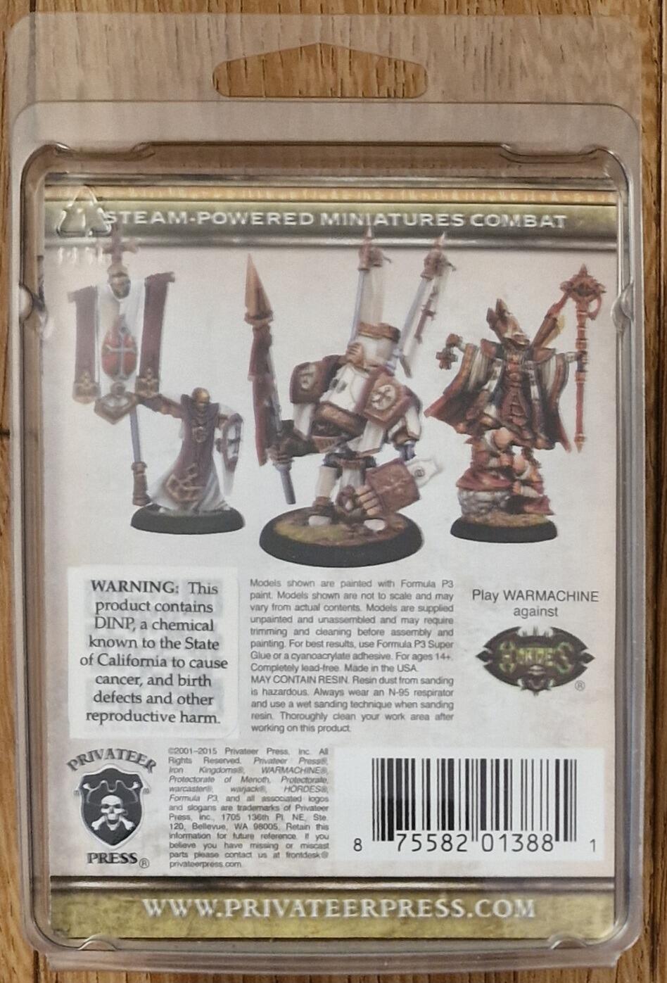 Warmachine Miniature Protectorate of Menoth Anson Durst Rock of the ...