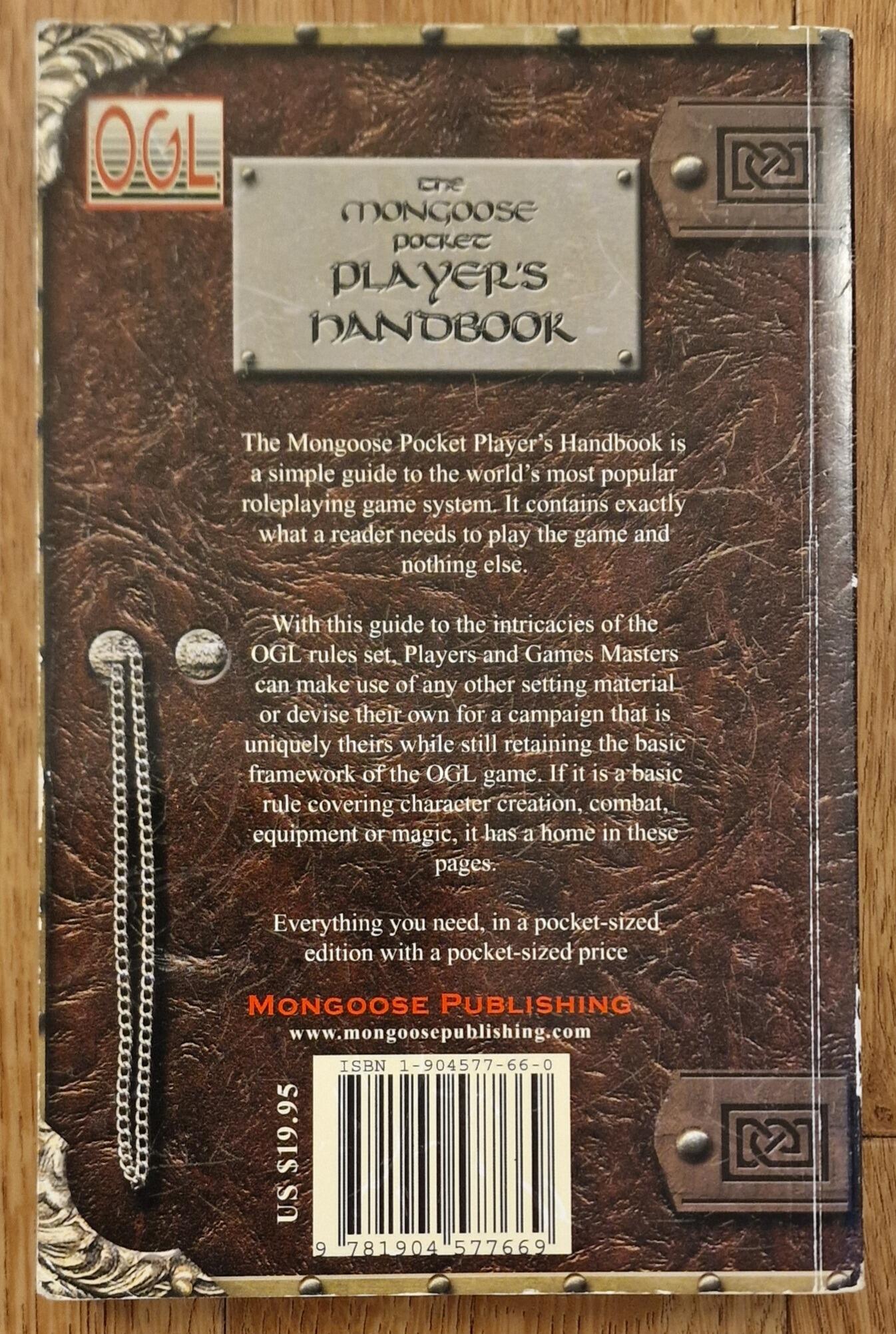 The Mongoose Pocket Player's Handbook 3rd Edition Dungeons & Dragons (D ...