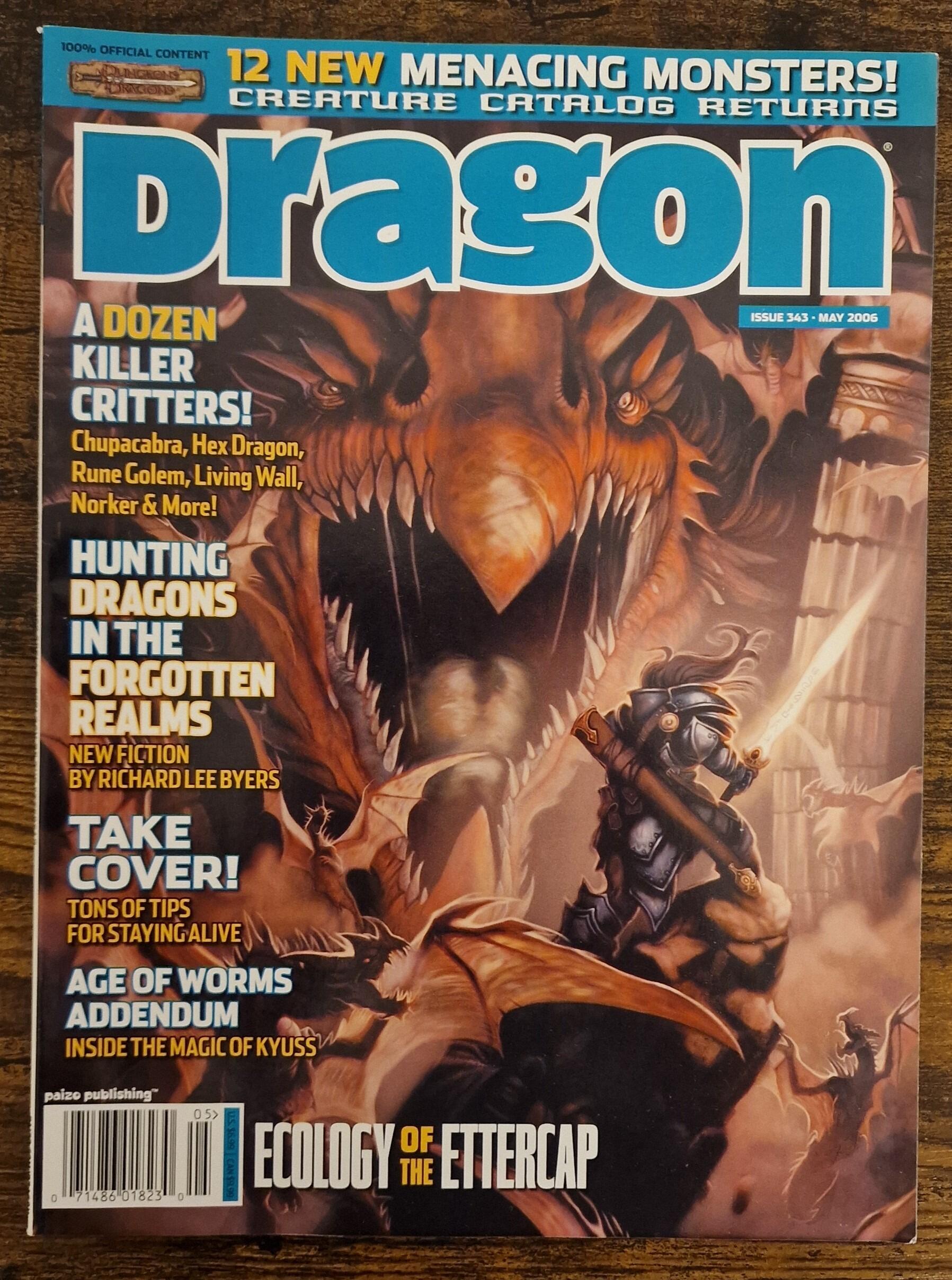 Dragon Magazine 343 Monsters issue May 2006