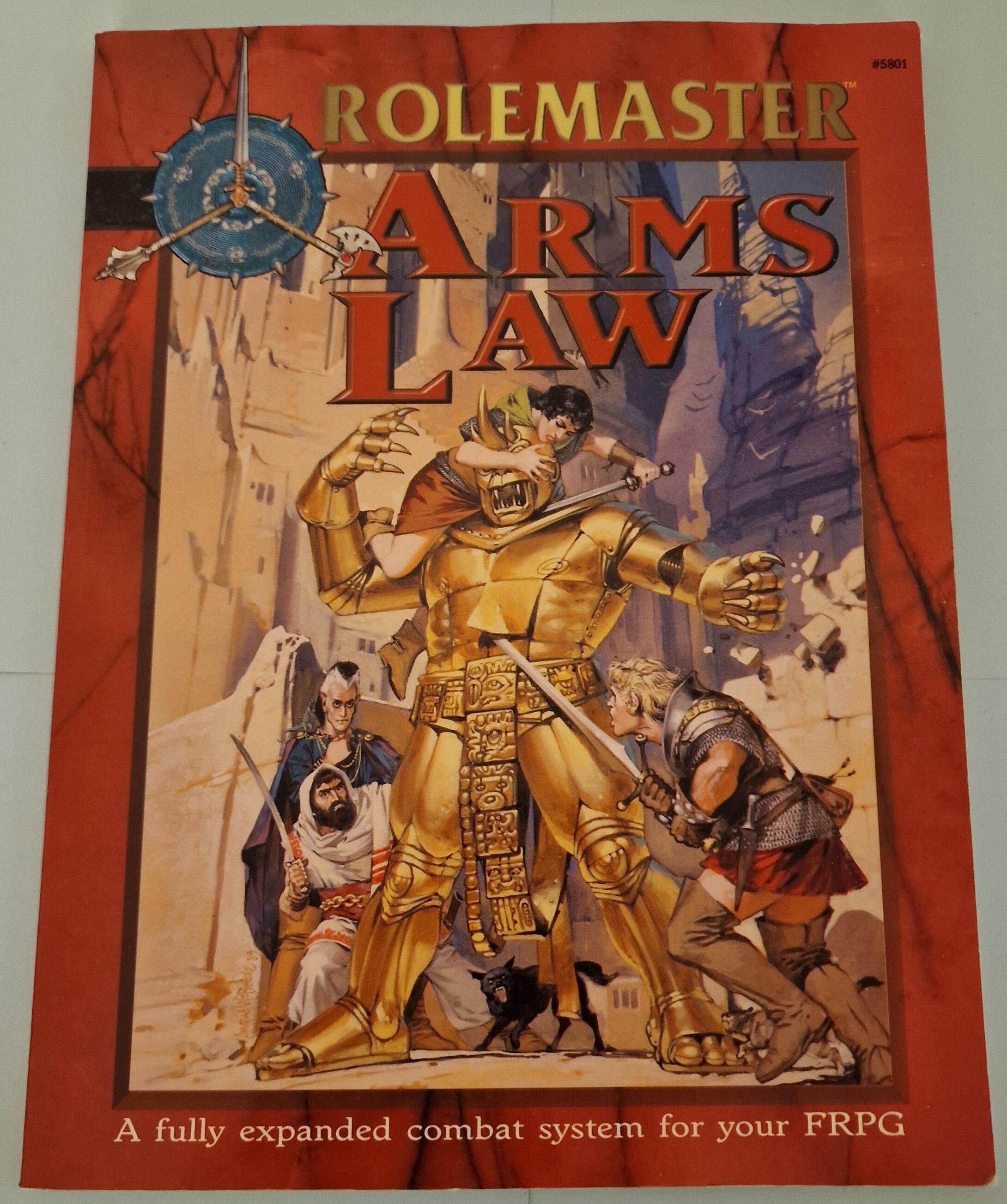Arms Law for Rolemaster Print on Demand Version
