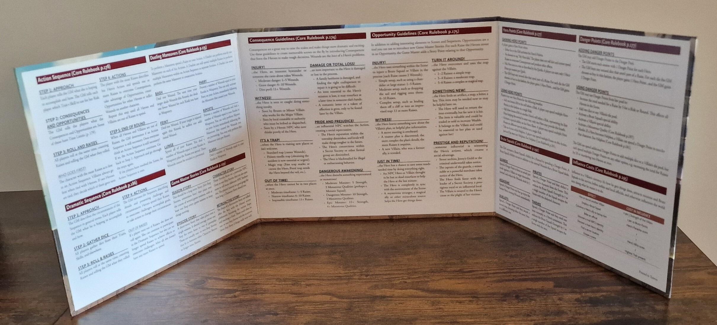 7th Sea GM Screen for 7th Sea 2nd Edition RPG