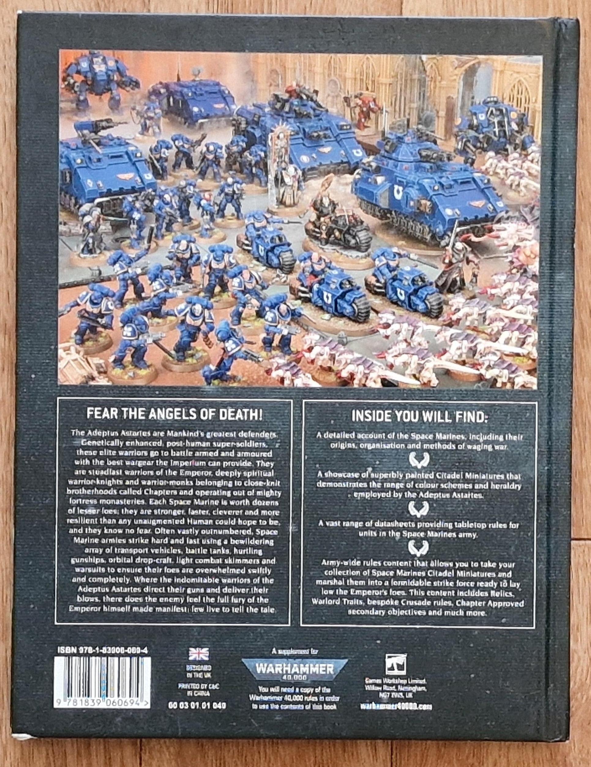 Warhammer 40000 Codex Supplement Space Marines 9th Edition Hardback