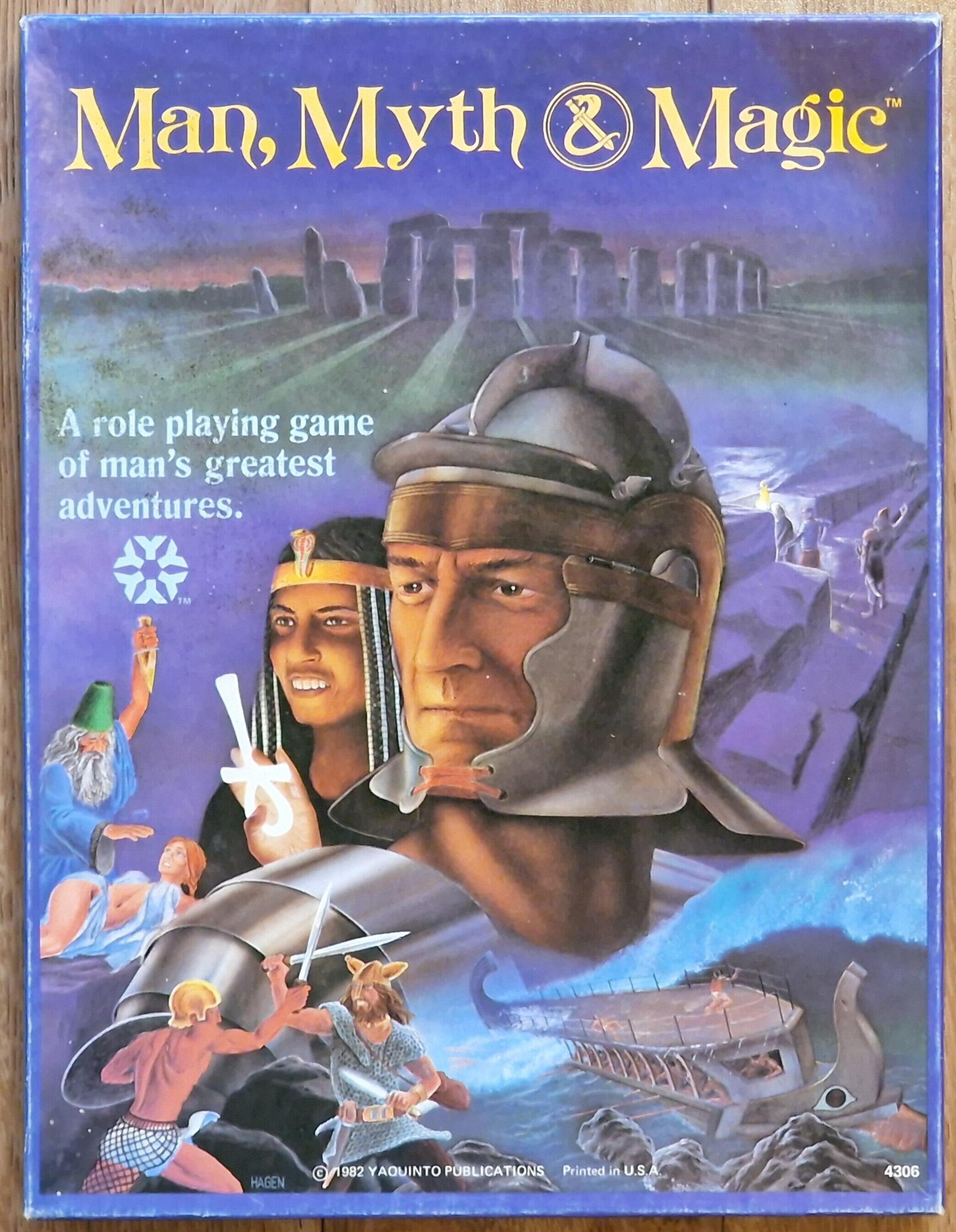 Man Myth & Magic Rules Box Set by Yaquinto Publications 1982