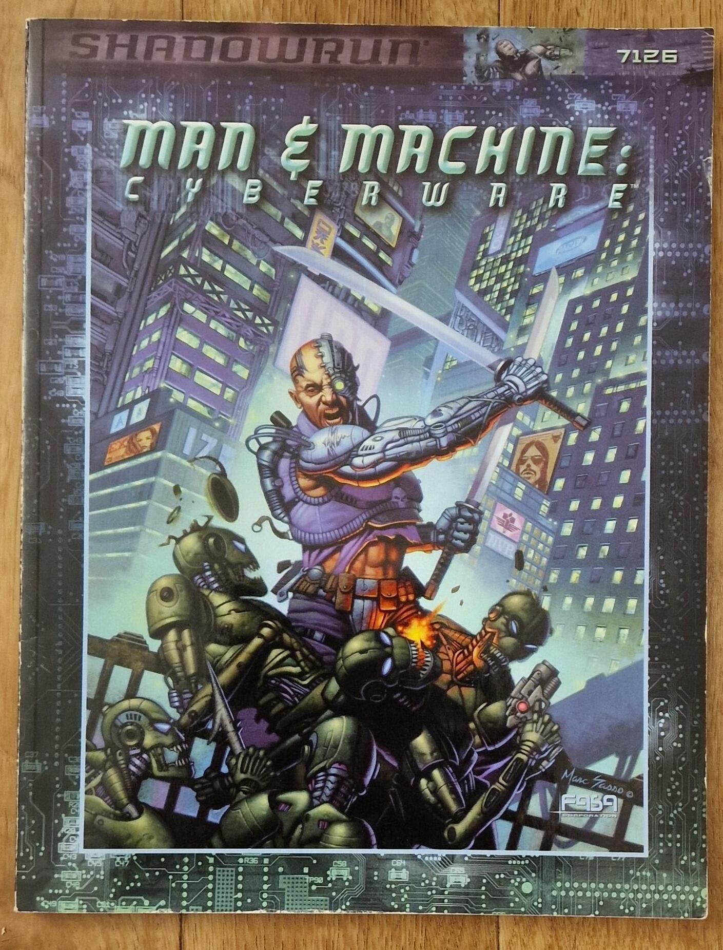 Man & Machine Cyberware for Shadowrun 3rd ed Sourcebook 7126 FASA RPG