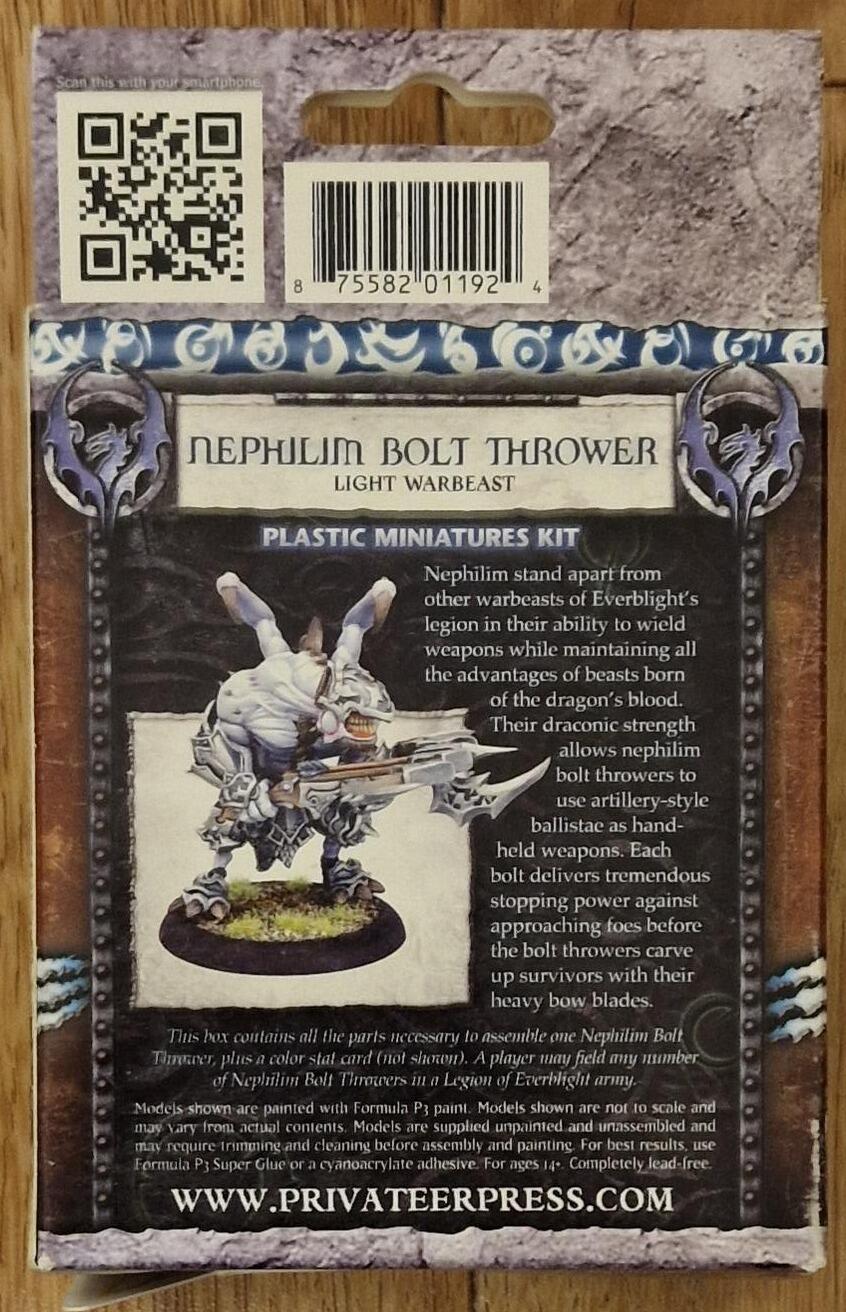 Hordes Miniature Legion of Everblight Nephilim Bolt Thrower by ...