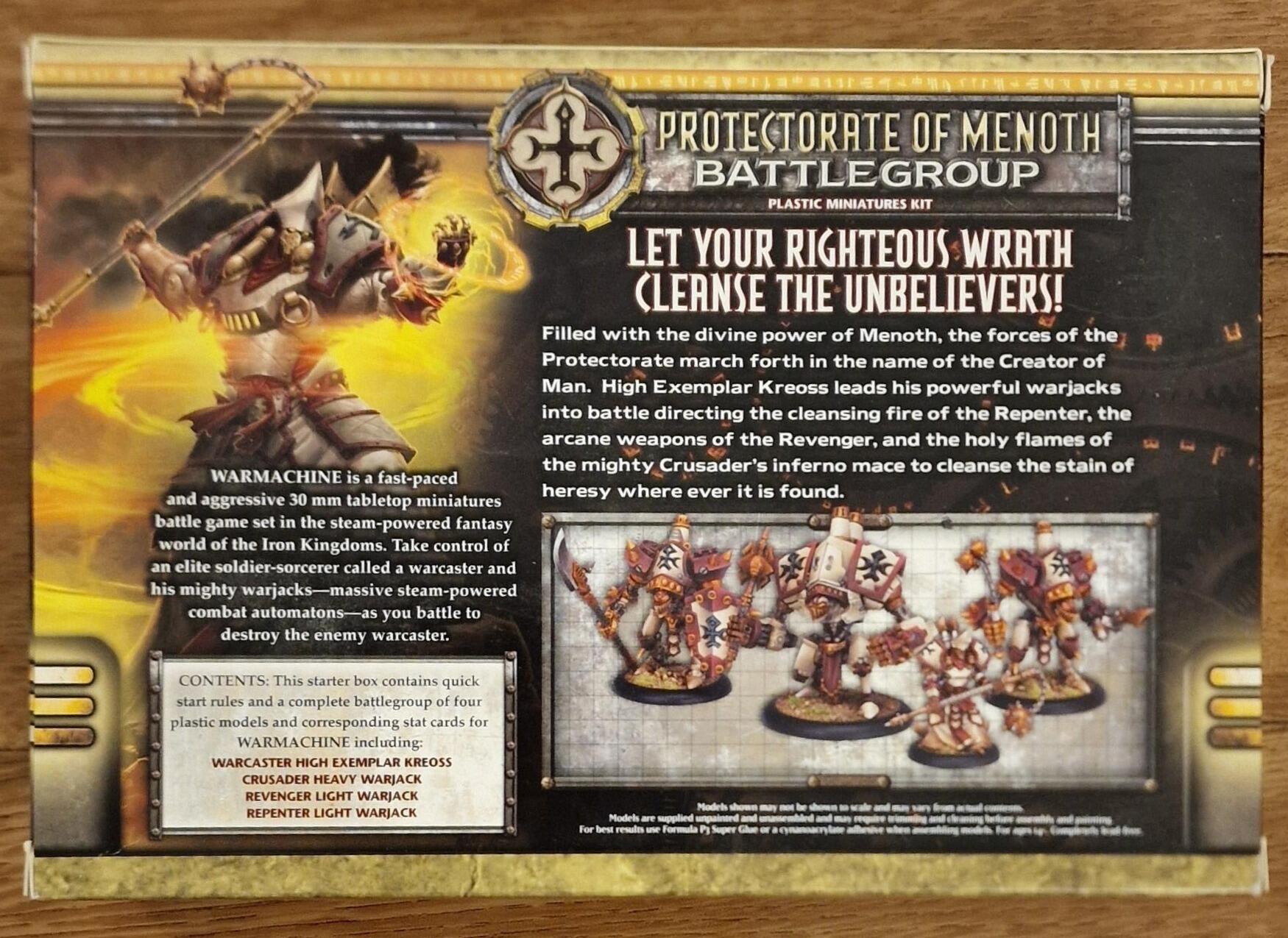 Warmachine Miniature Protectorate of Menoth Battlegroup by Privateer ...