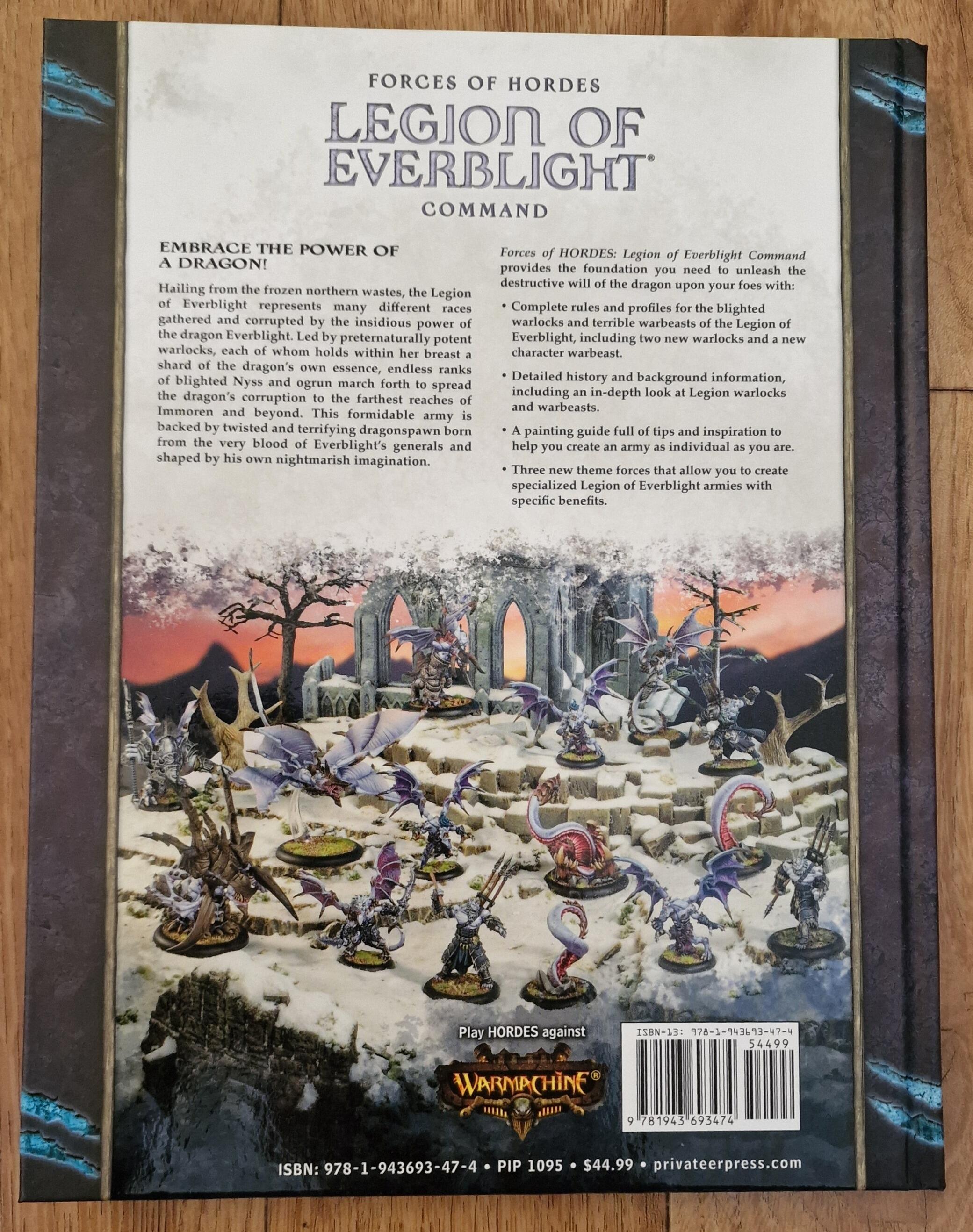 Forces of Hordes Legion of Everblight Command Hardback Rules Supplement ...