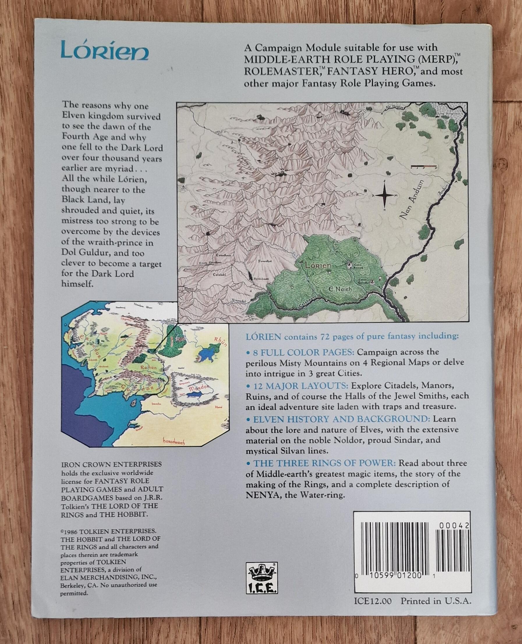 Lorien & the Halls of the Elven Smiths for Middle Earth Role Playing ...