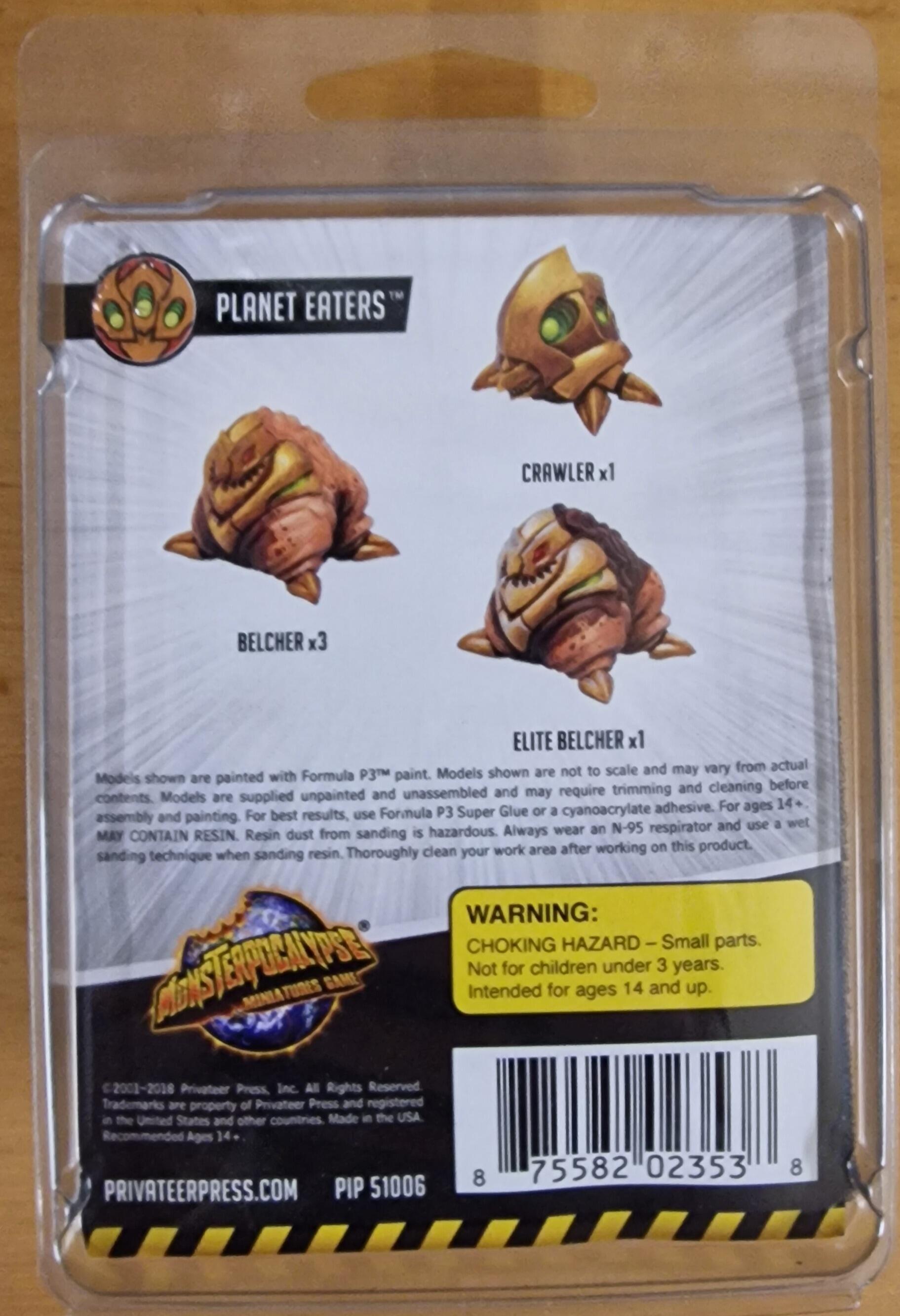 Miniatures of Planet Eaters Belchers & Crawler for Monsterpocalypse by ...