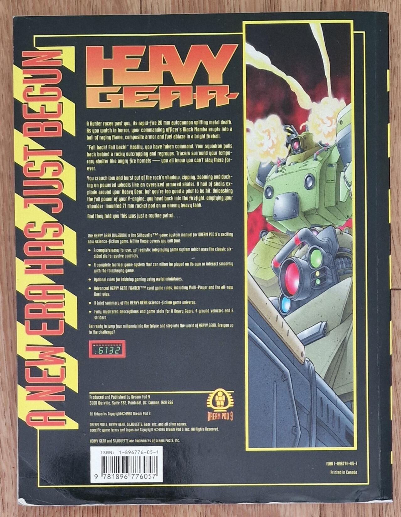 Heavy Gear Core Rulebook Rules by Dream Pod 9