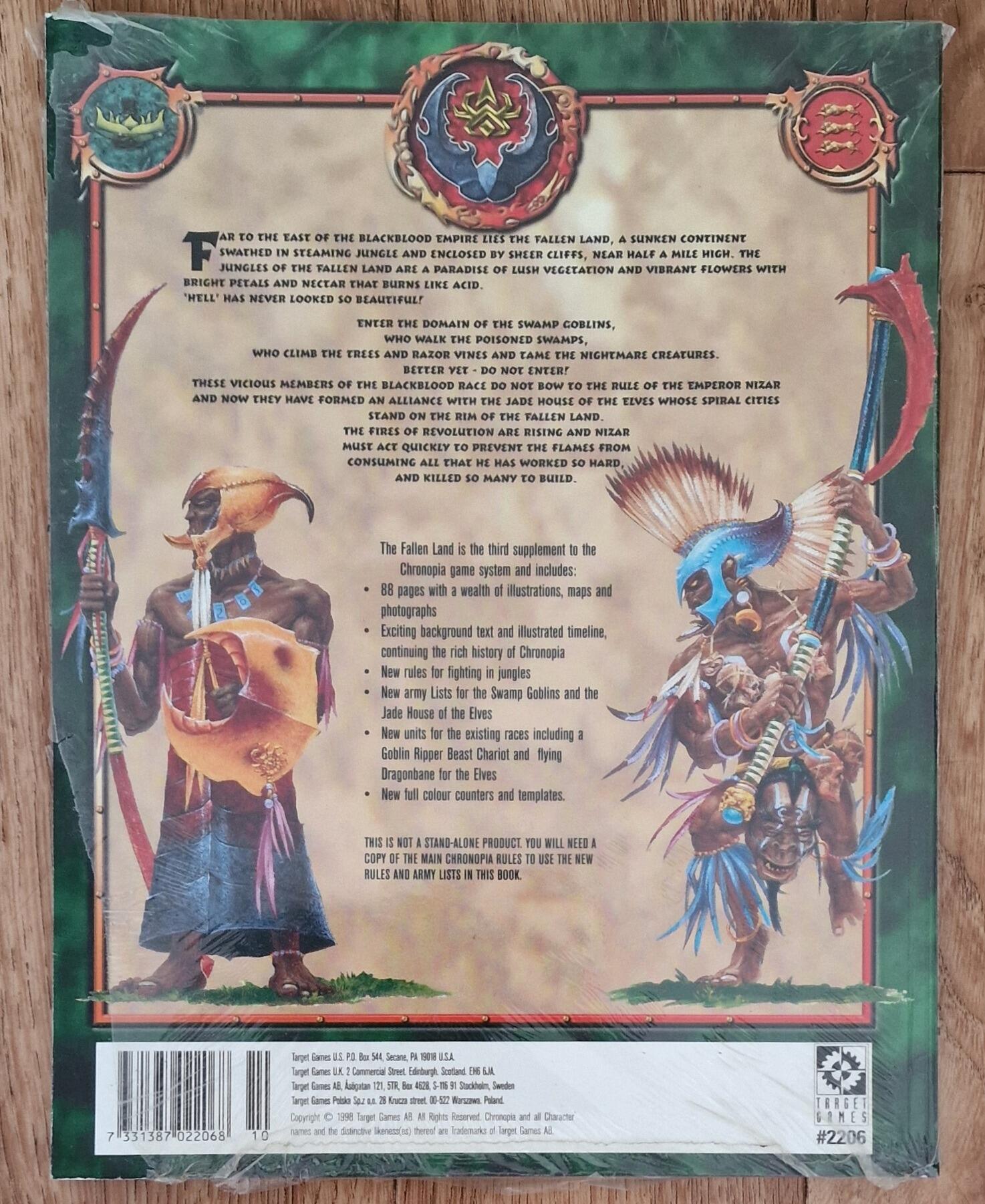 Chronopia Fallen Land the 3rd Supplement by Target Games