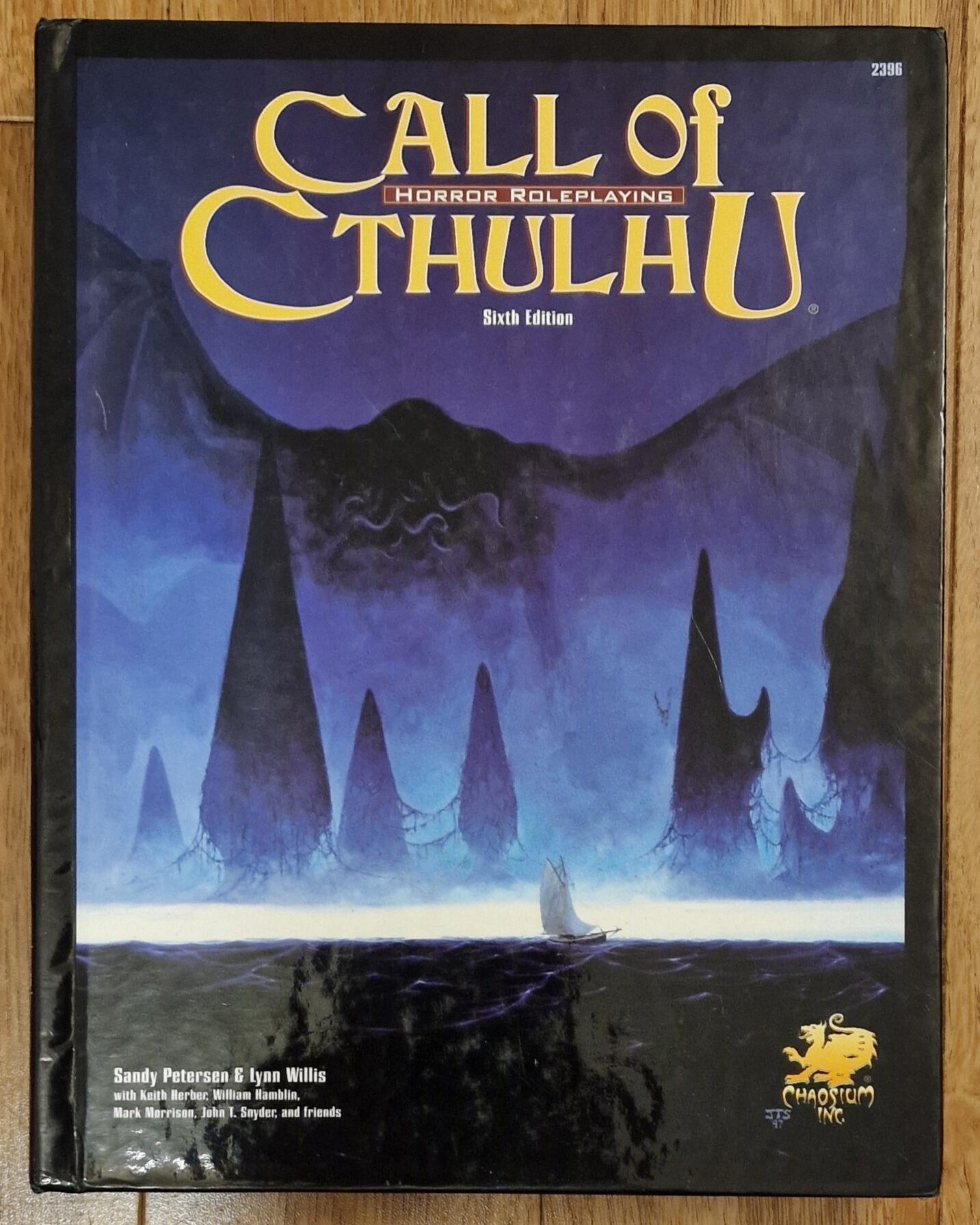 Call of Cthulhu RPG Sixth Edition Rulebook Hardback by Chaosium