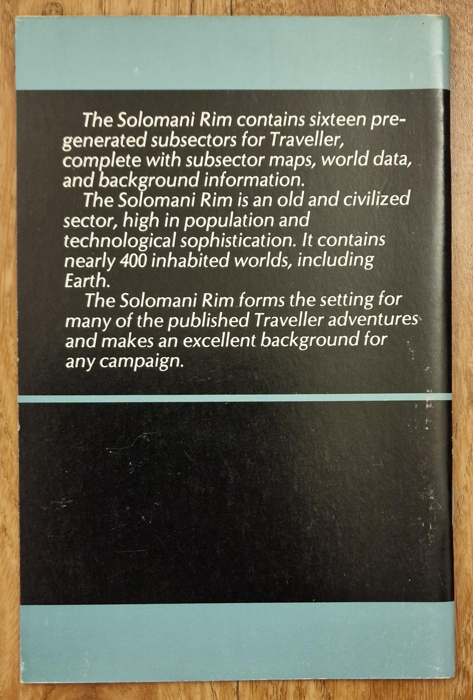 Supplement 10 The Solomani Rim for Classic Traveller by GDW