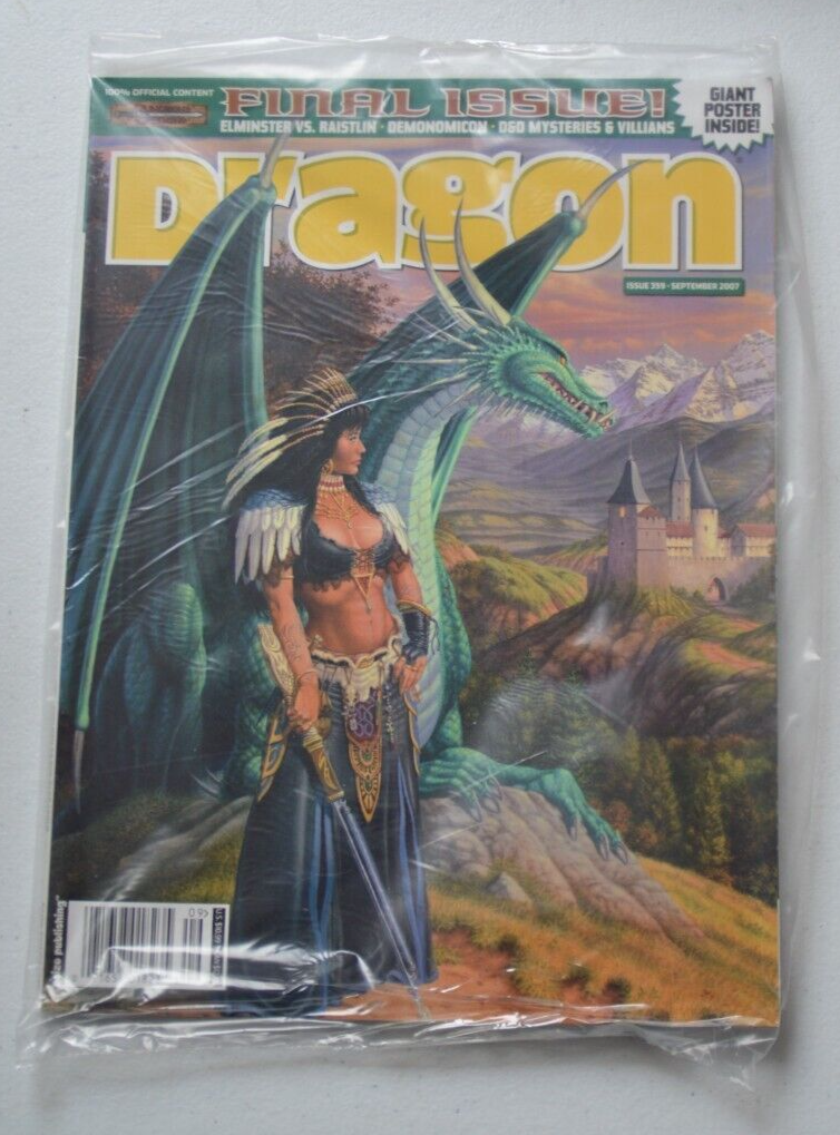 Dragon Magazine Issue 359 the Final Issue New sealed