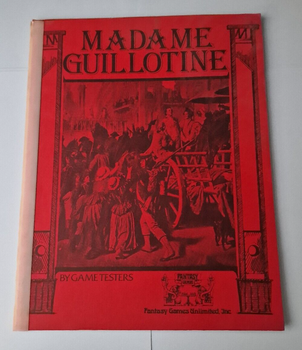 Madame Guillotine Board Game by FGU Fantasy Games Unlimited 1976