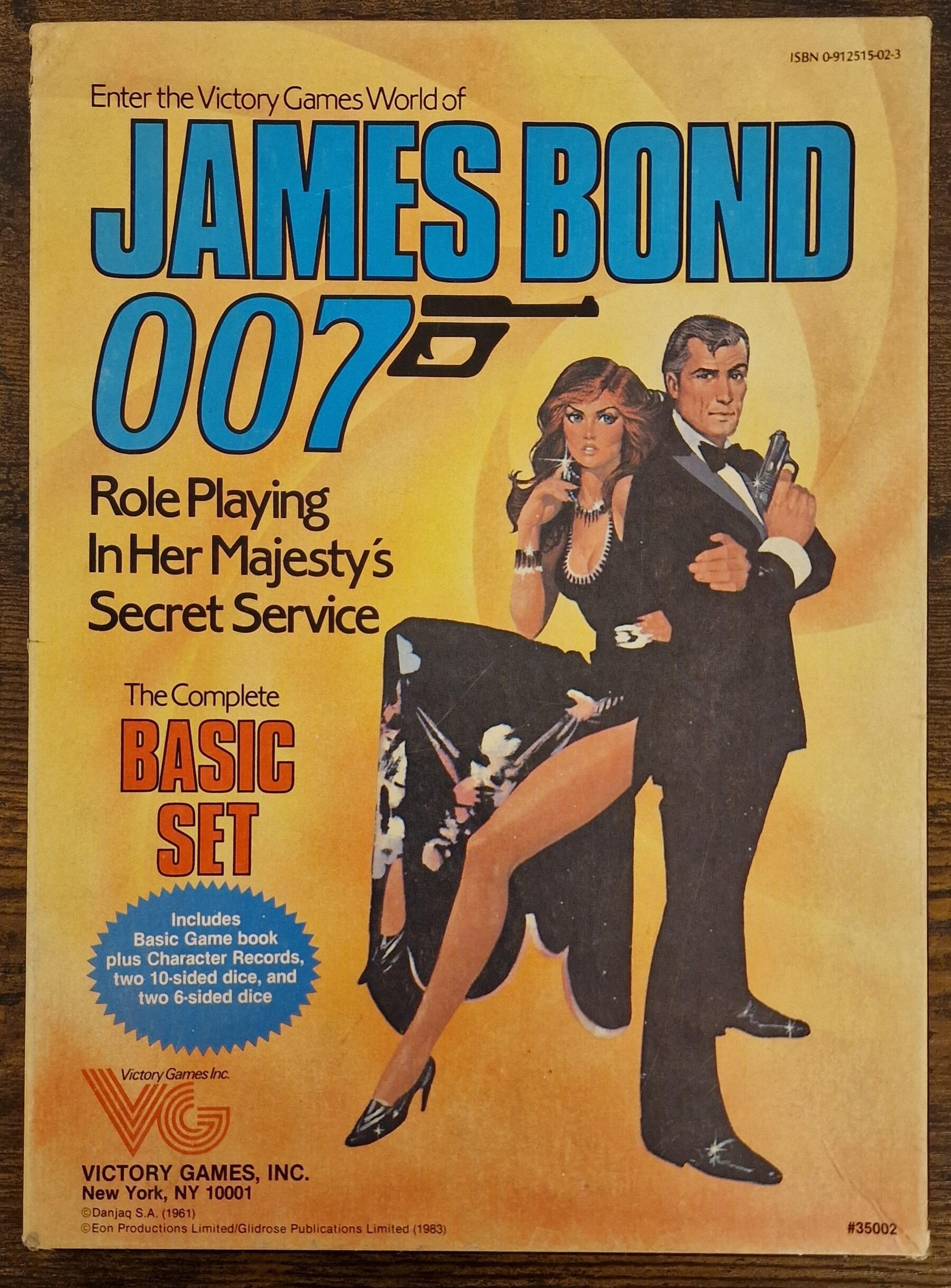 James Bond 007 RPG The Complete Basic Set by Victory Games, Early Printing