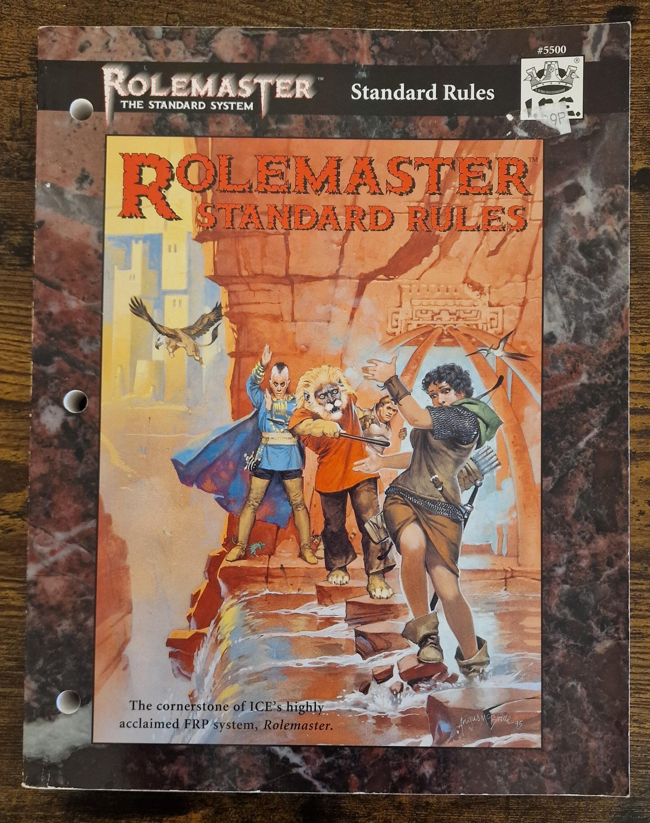 Standard Rules Rulebook for Rolemaster by Iron Crown Enterprises