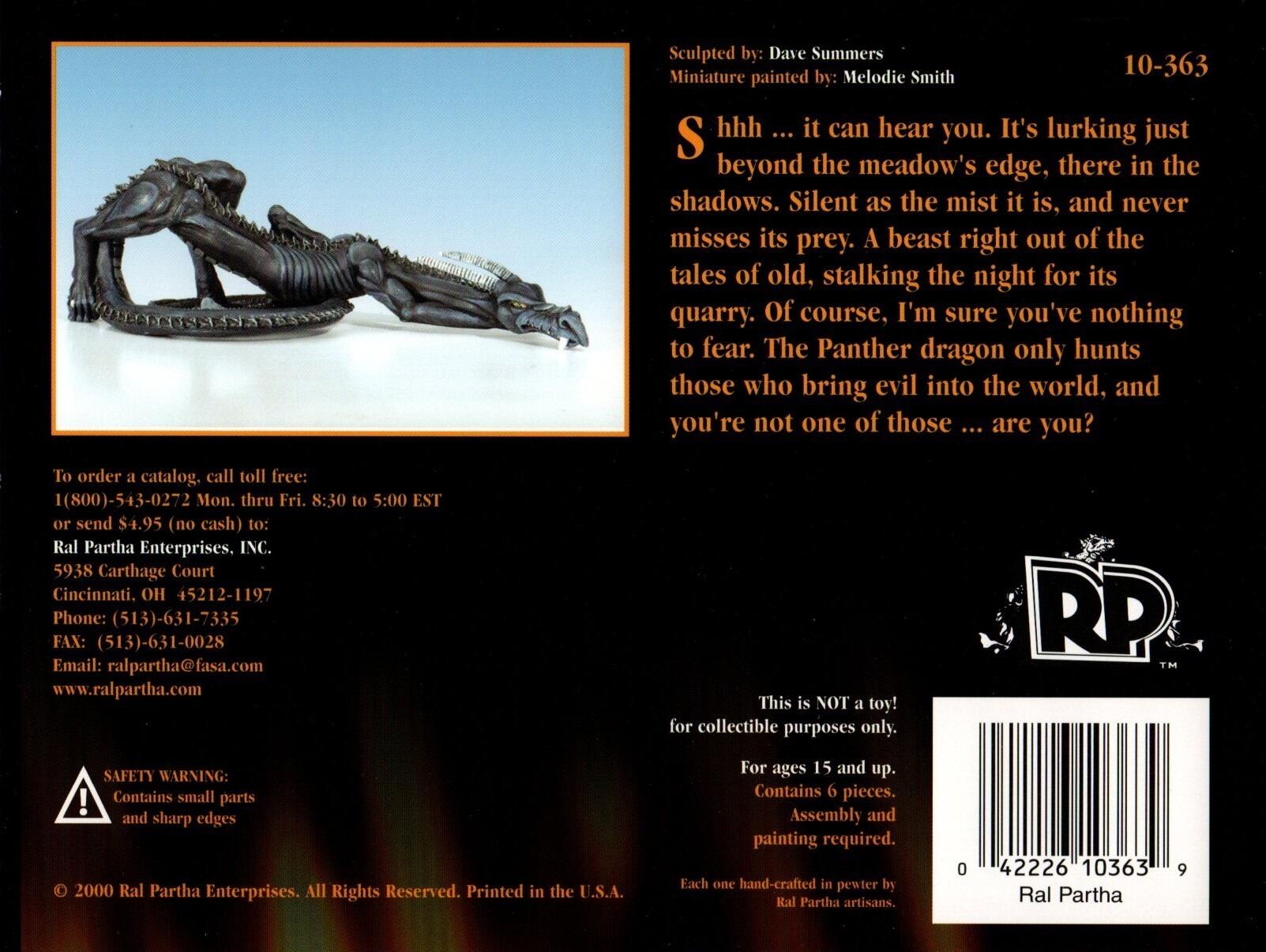 10-363 Panther Dragon by Ral Partha Box Set