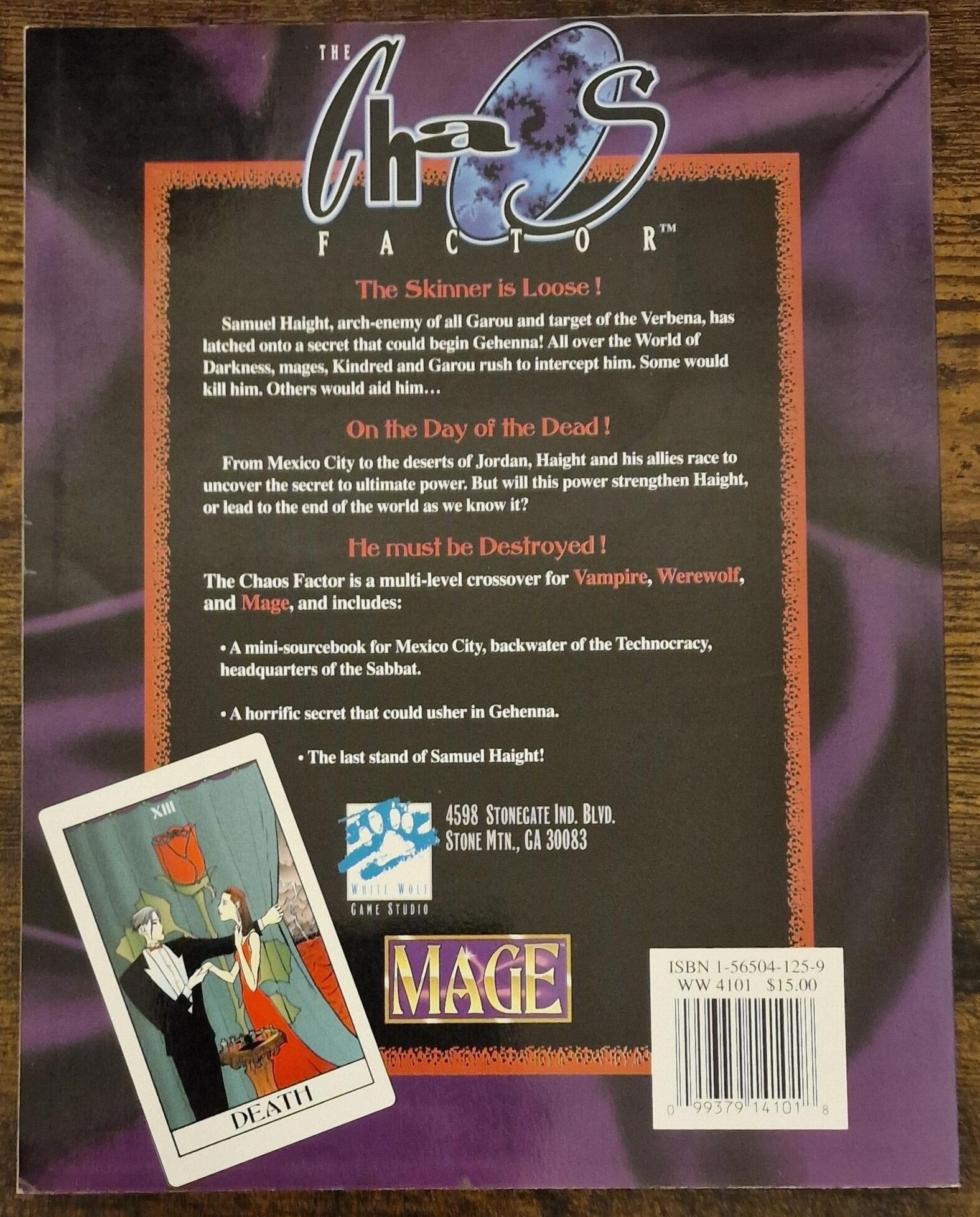 The Chaos Factor Book 8 for Mage the Ascension by White Wolf