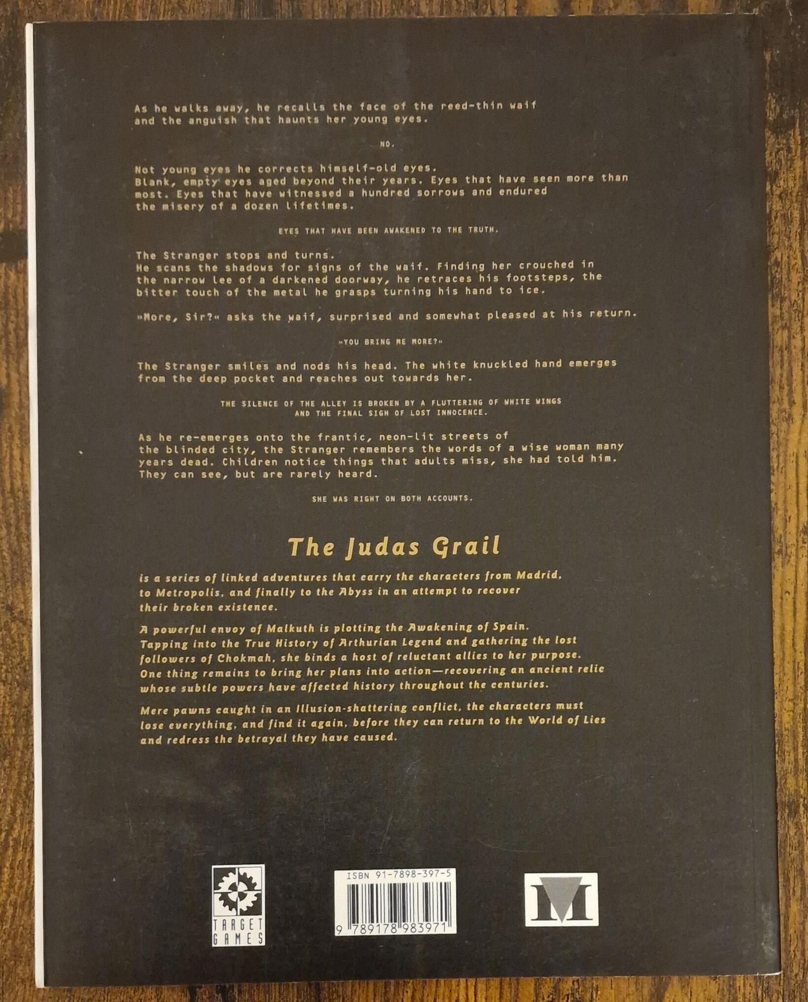 The Judas Grail Adventures for Kult RPG 2nd edition by Metropolis