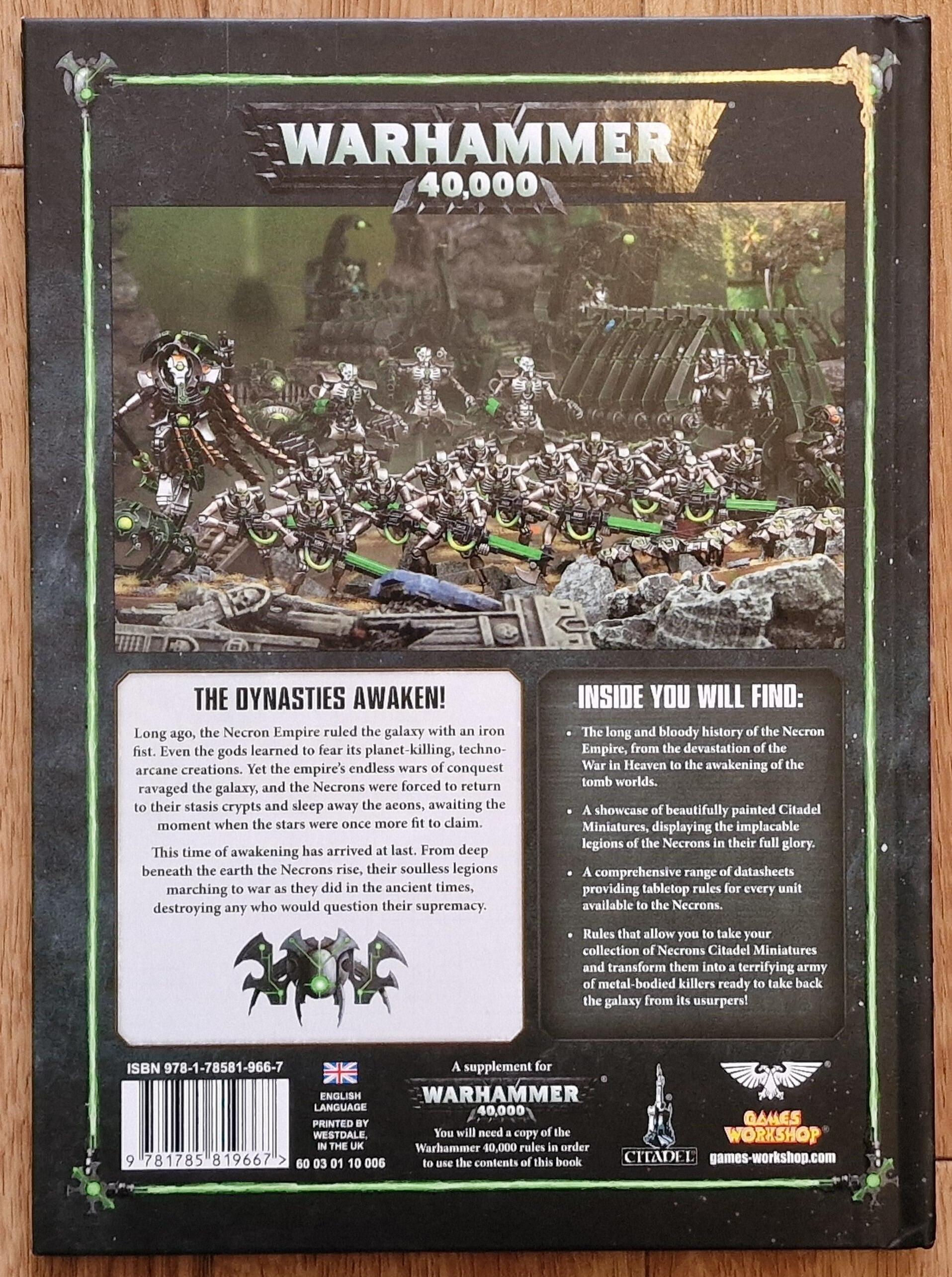 Warhammer 40000 Codex Necrons 8th Edition 40K