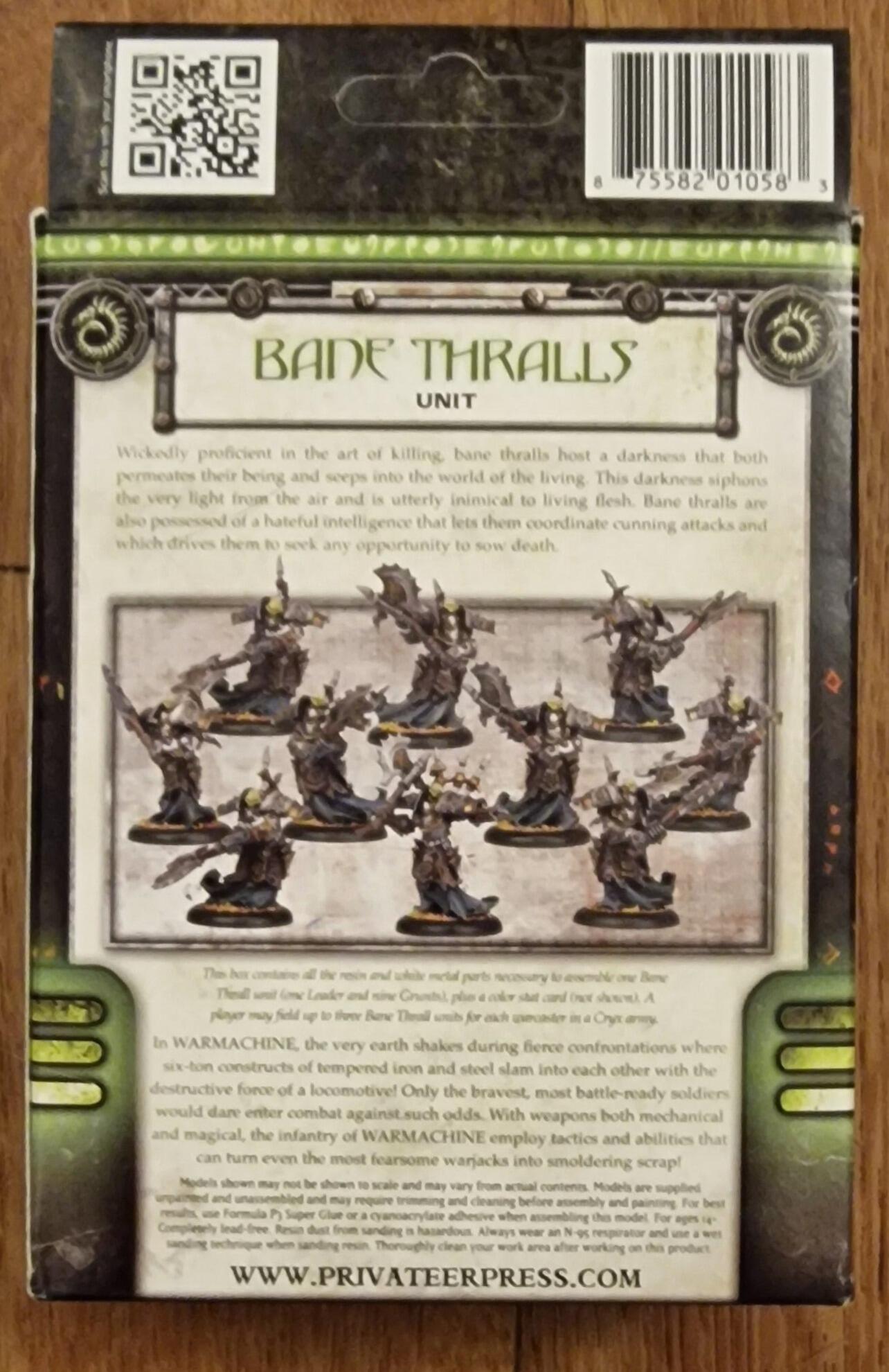 Warmachine Miniature CRYX Bane Thralls Unit by Privateer Press
