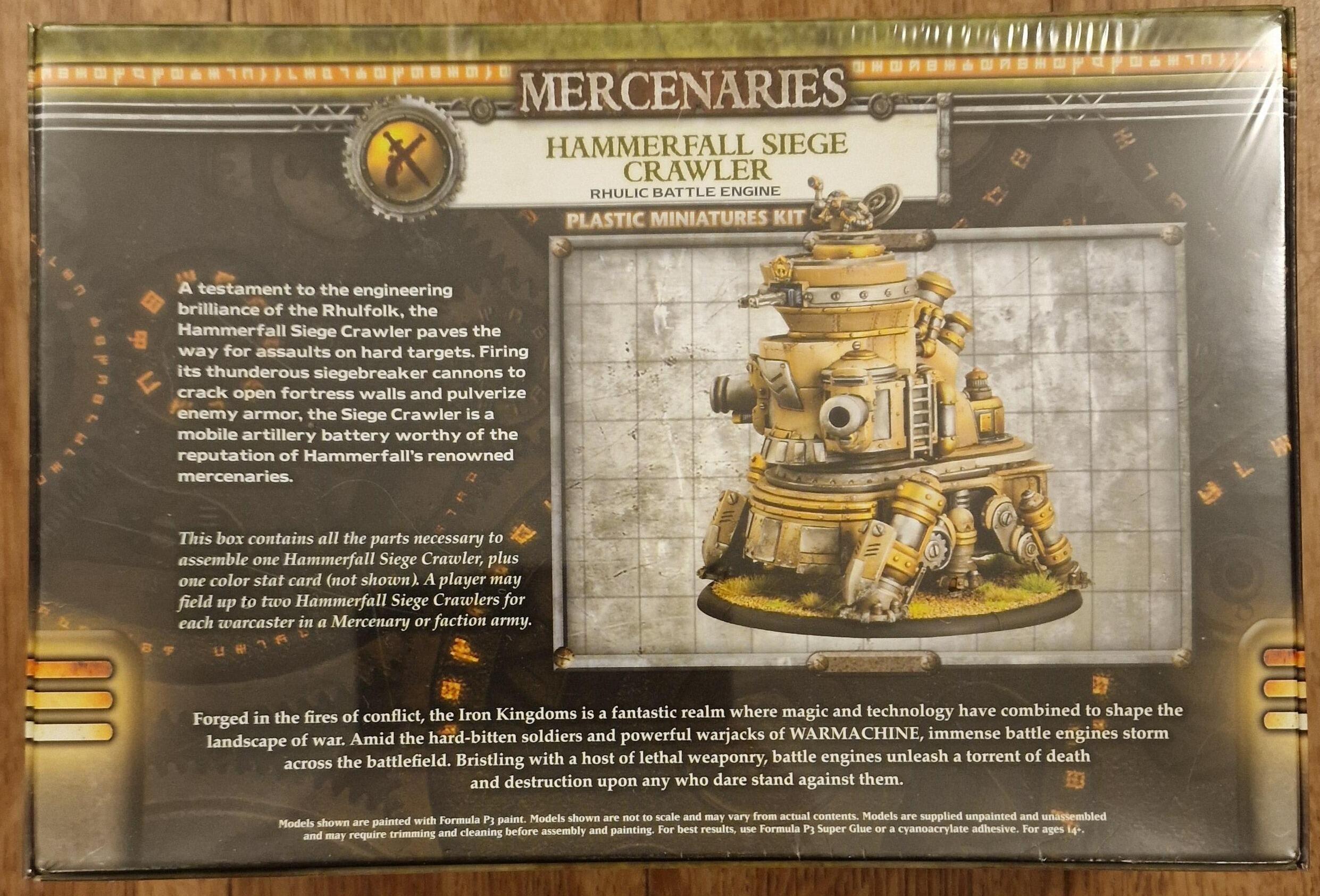 Warmachine Miniature Mercenaries Hammerfall Siege Crawler by Privateer ...